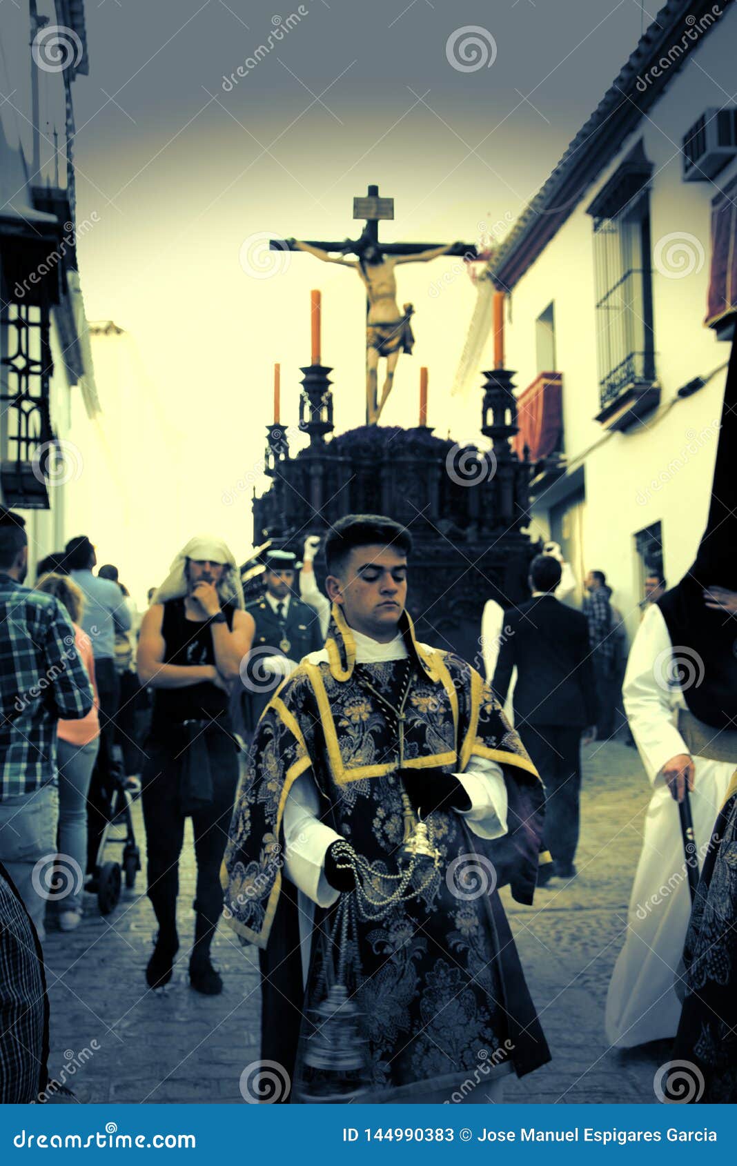 Penitents at the Procession of the Holy Monday 10 Editorial Stock Photo ...