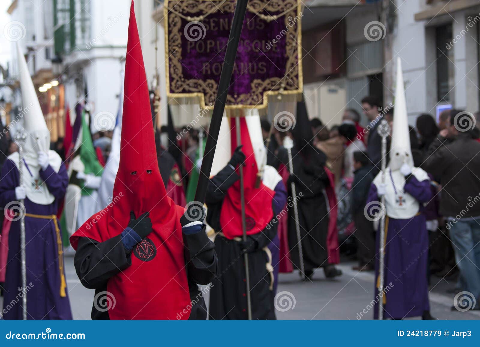 Penitents red editorial stock image. Image of figure - 24218779