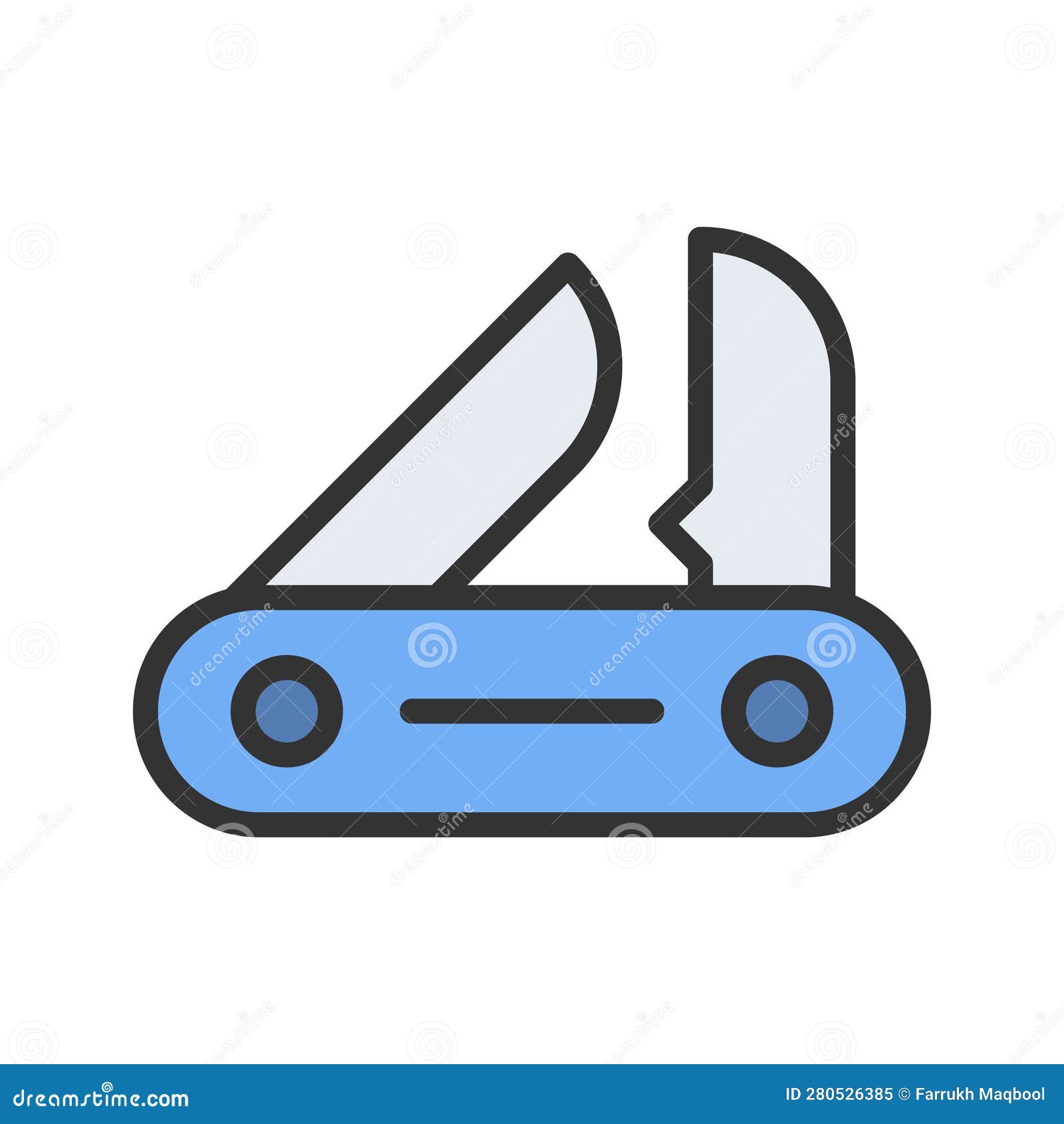 Penknife Icon Vector Image. Stock Vector - Illustration of isolated, icon: 280526385