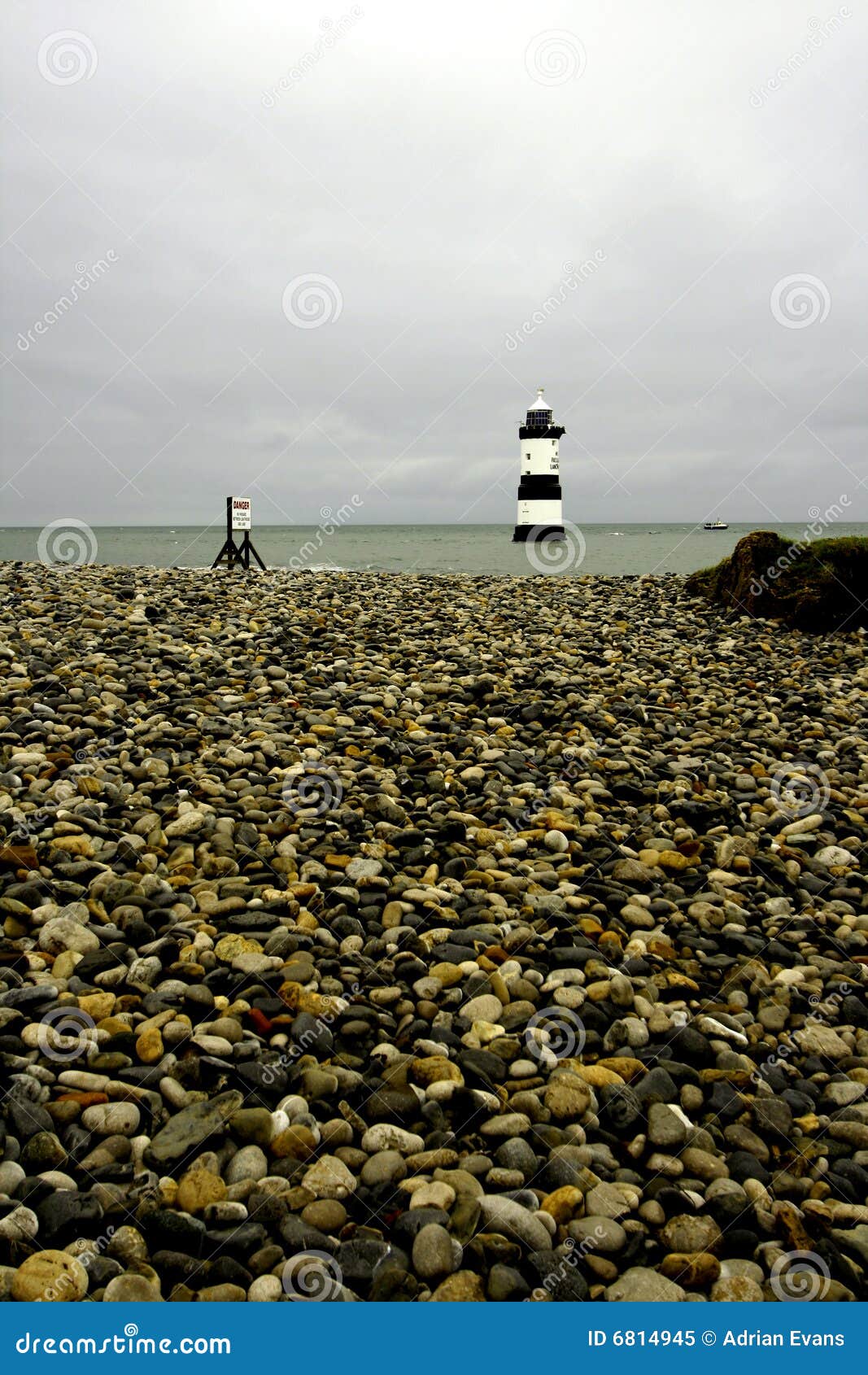 Penmon Point Lighthouse stock image. Image of trwyn, nautical - 6814945