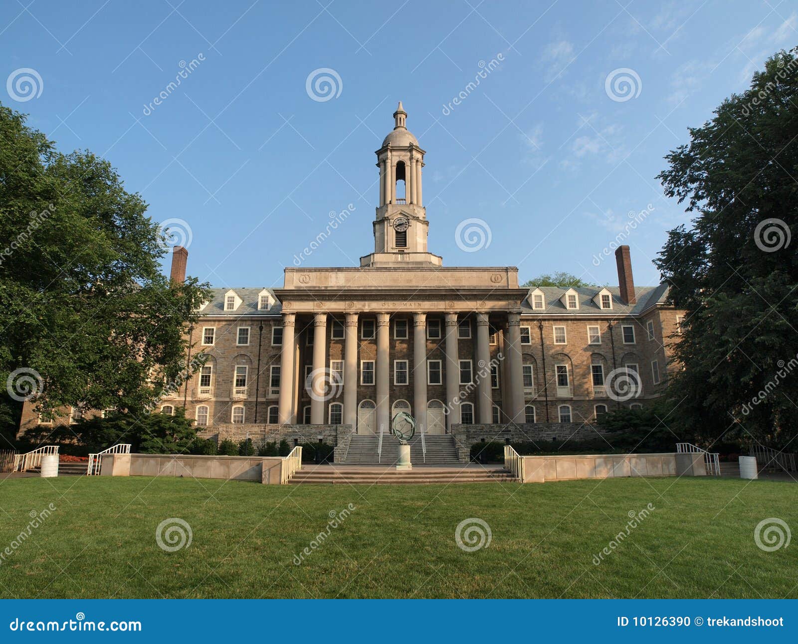 Penn State Old Main stock photo. Image of cloud, school - 10126390
