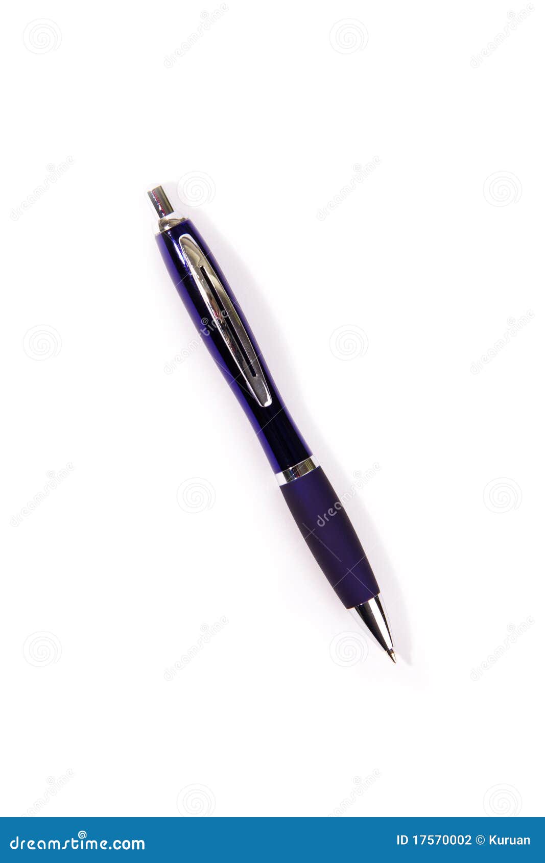 Penna blu fotografia stock. Immagine di macro, apparecchiatura - 17570002