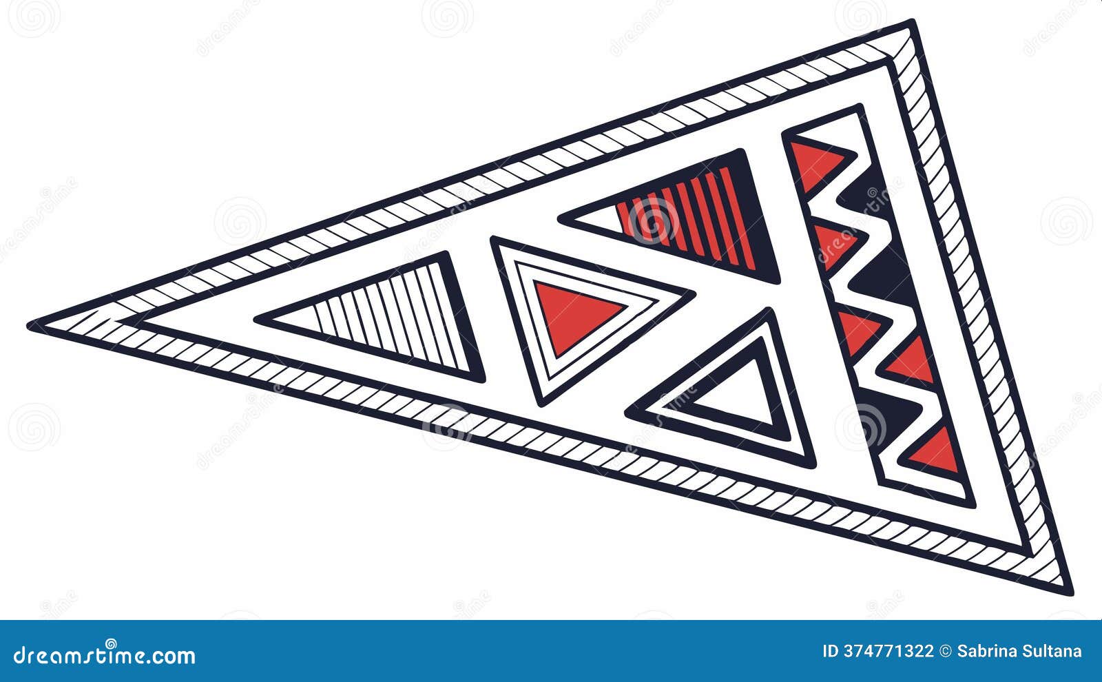 Geometric Flags Used During Festa Junina In Brazil Cartoon Vector ...