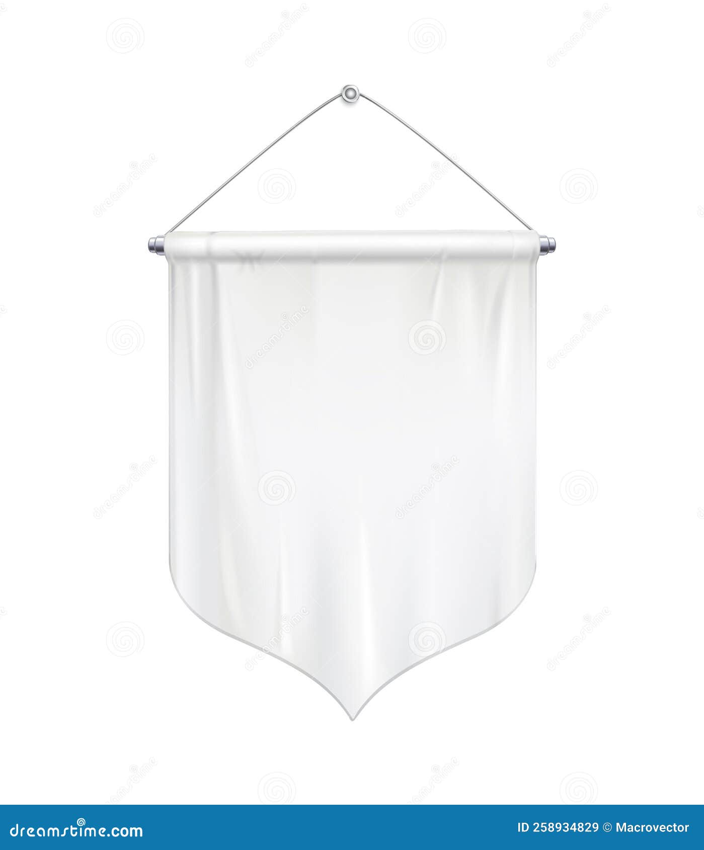 Pennant Realistic Illustration Stock Vector - Illustration of promotion ...