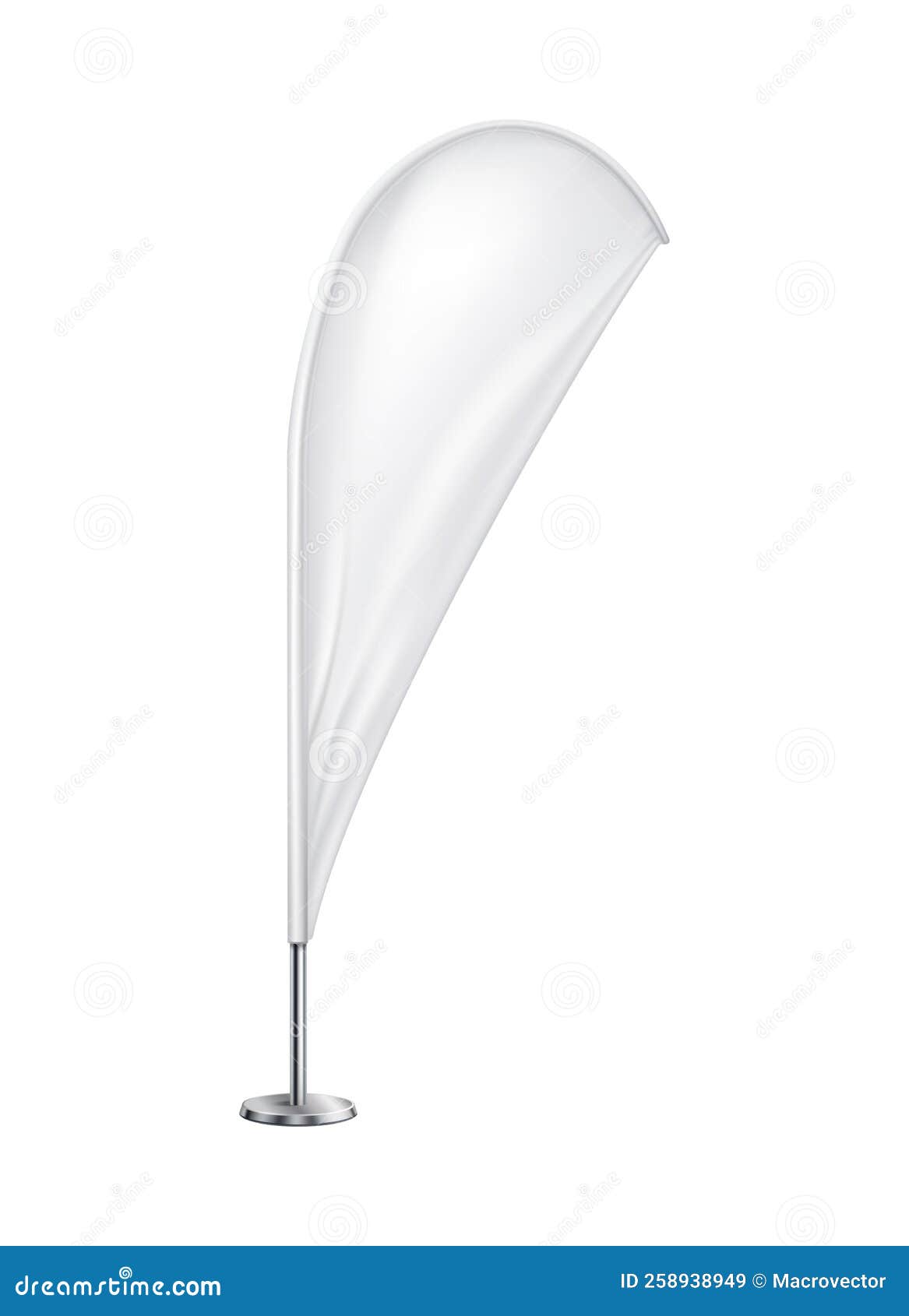 Pennant Realistic Illustration Stock Vector - Illustration of mockup ...