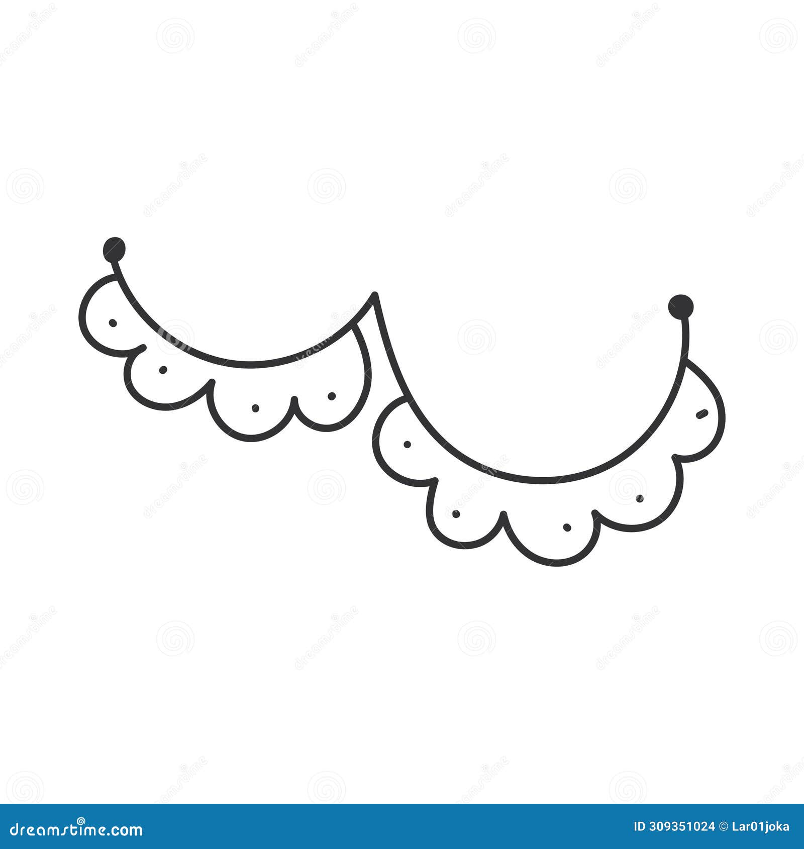 Pennant Sketch Icon Hand Draw Vector Stock Illustration - Illustration ...