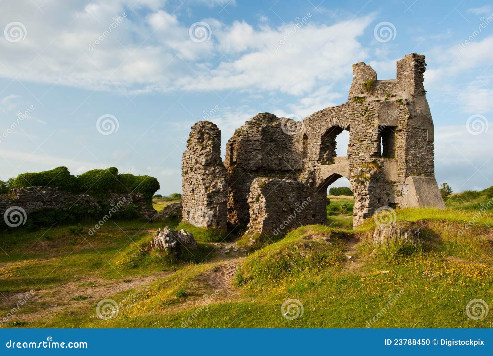 Pennard Castle stock photo. Image of building, medieval - 23788450
