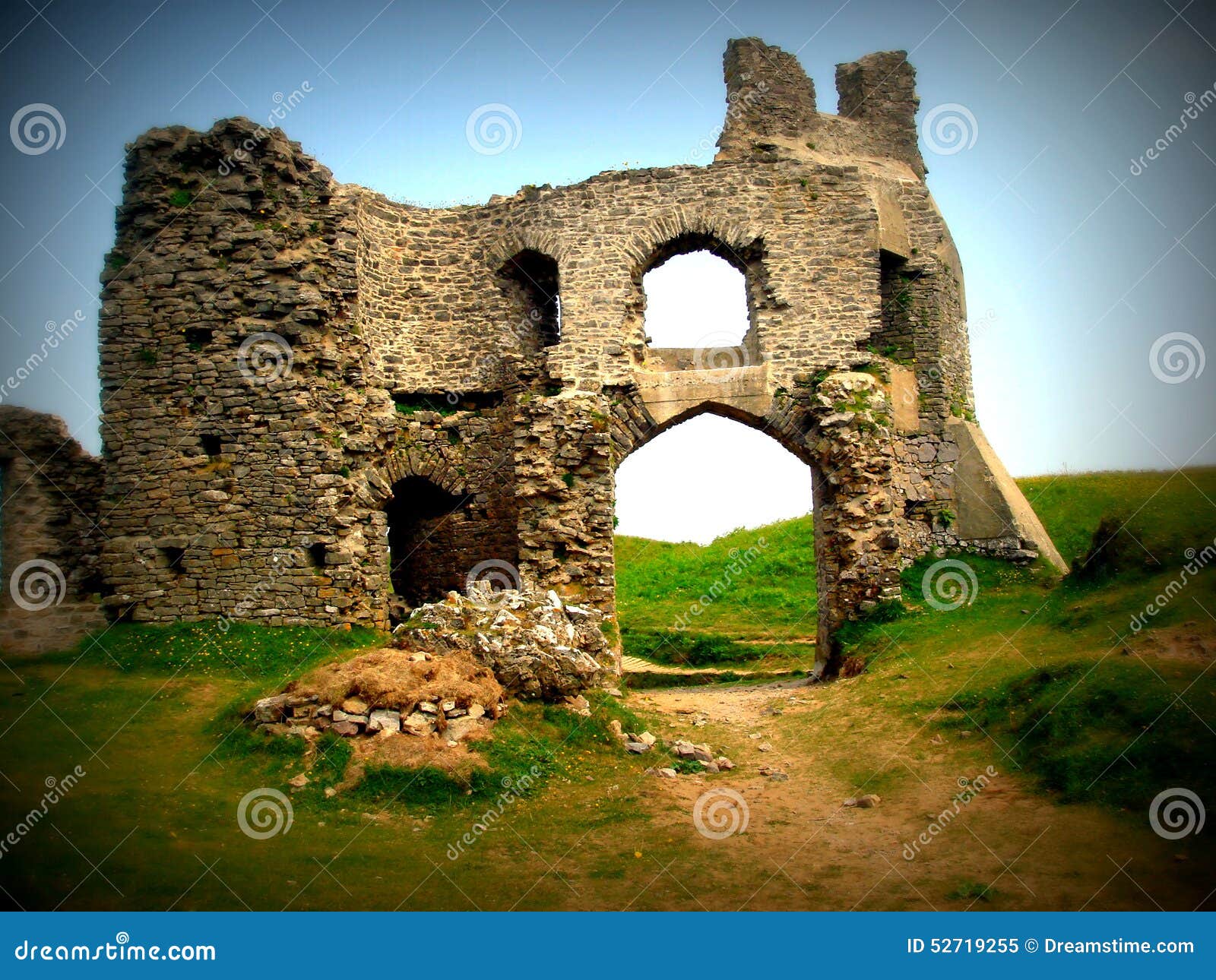 Pennard Castle On The Gower Peninsular Stock Image | CartoonDealer.com ...