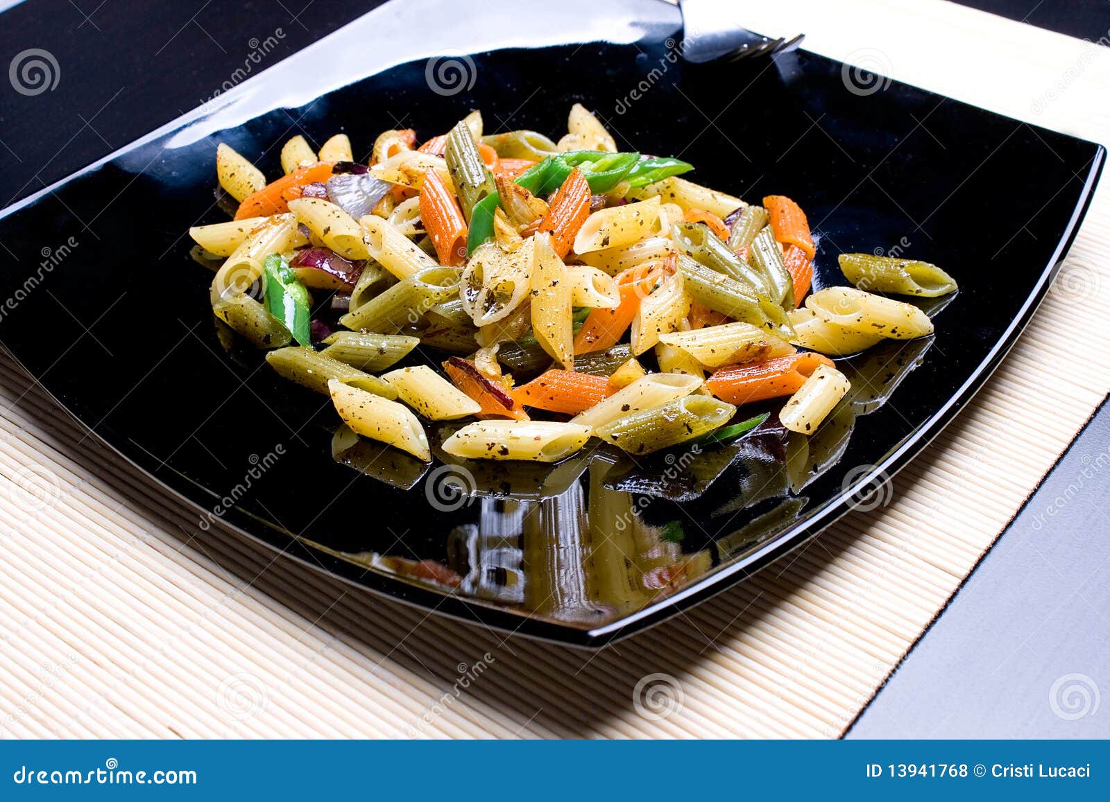 Penne al oglio stock photo. Image of lunch, cook, gourmet - 13941768