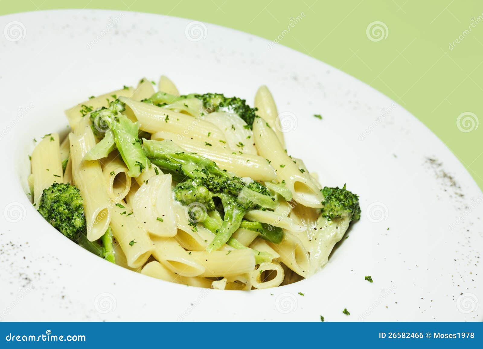 Penne with broccoli stock photo. Image of fresh, gourmet - 26582466