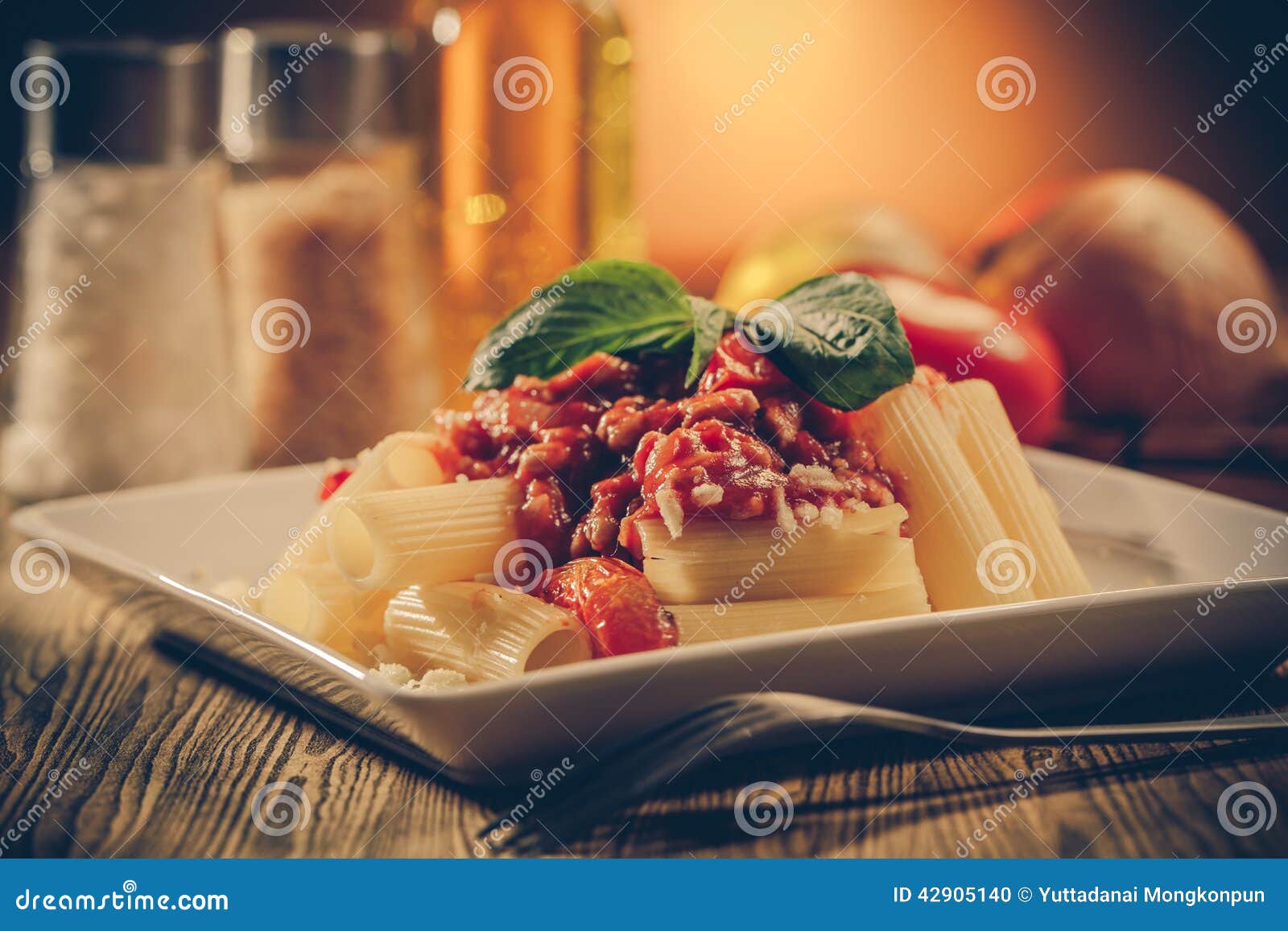 Penne pasta stock photo. Image of retro, vegetable, italian - 42905140