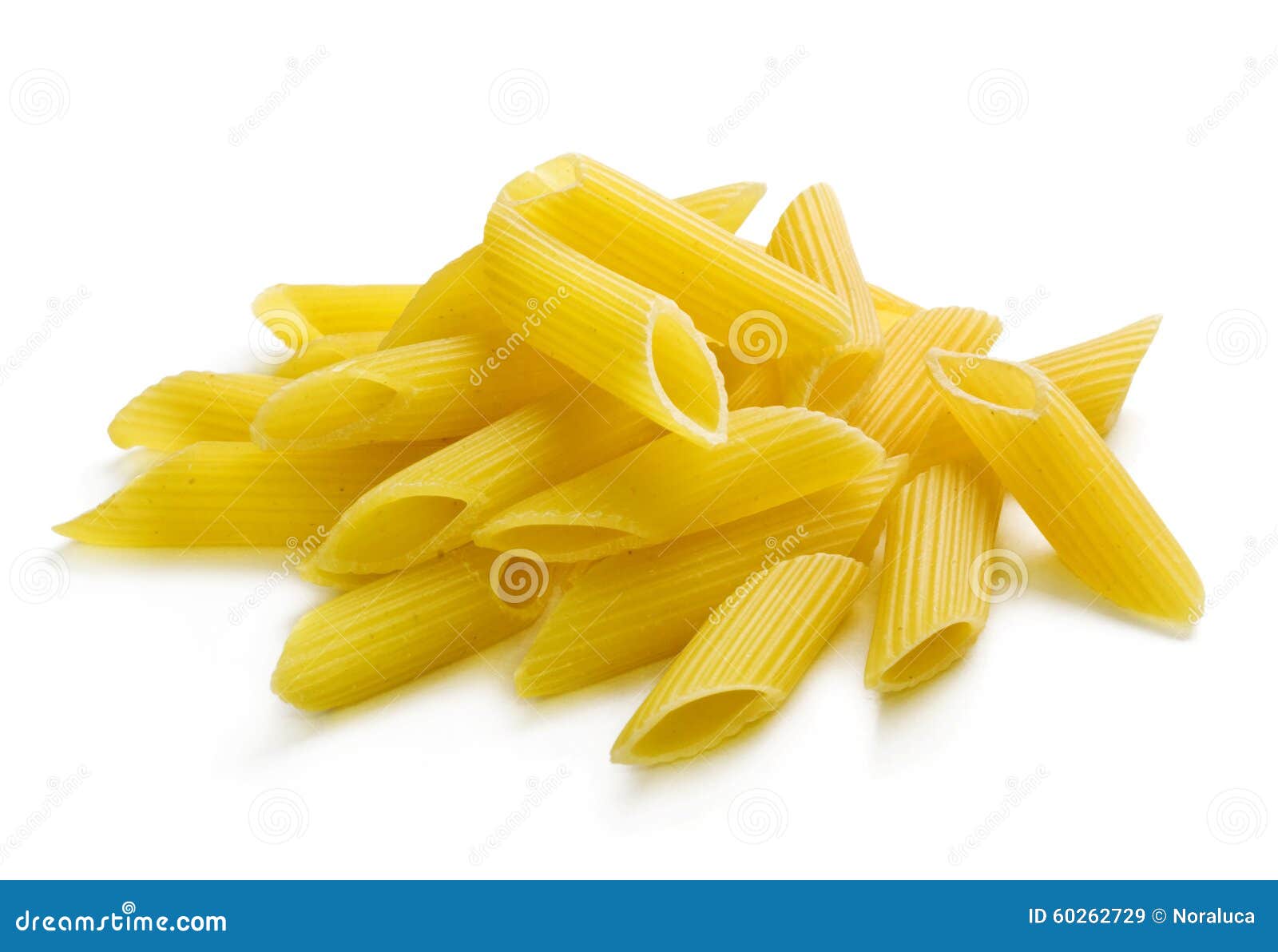 Penne pasta on white stock image. Image of meal, serving - 60262729