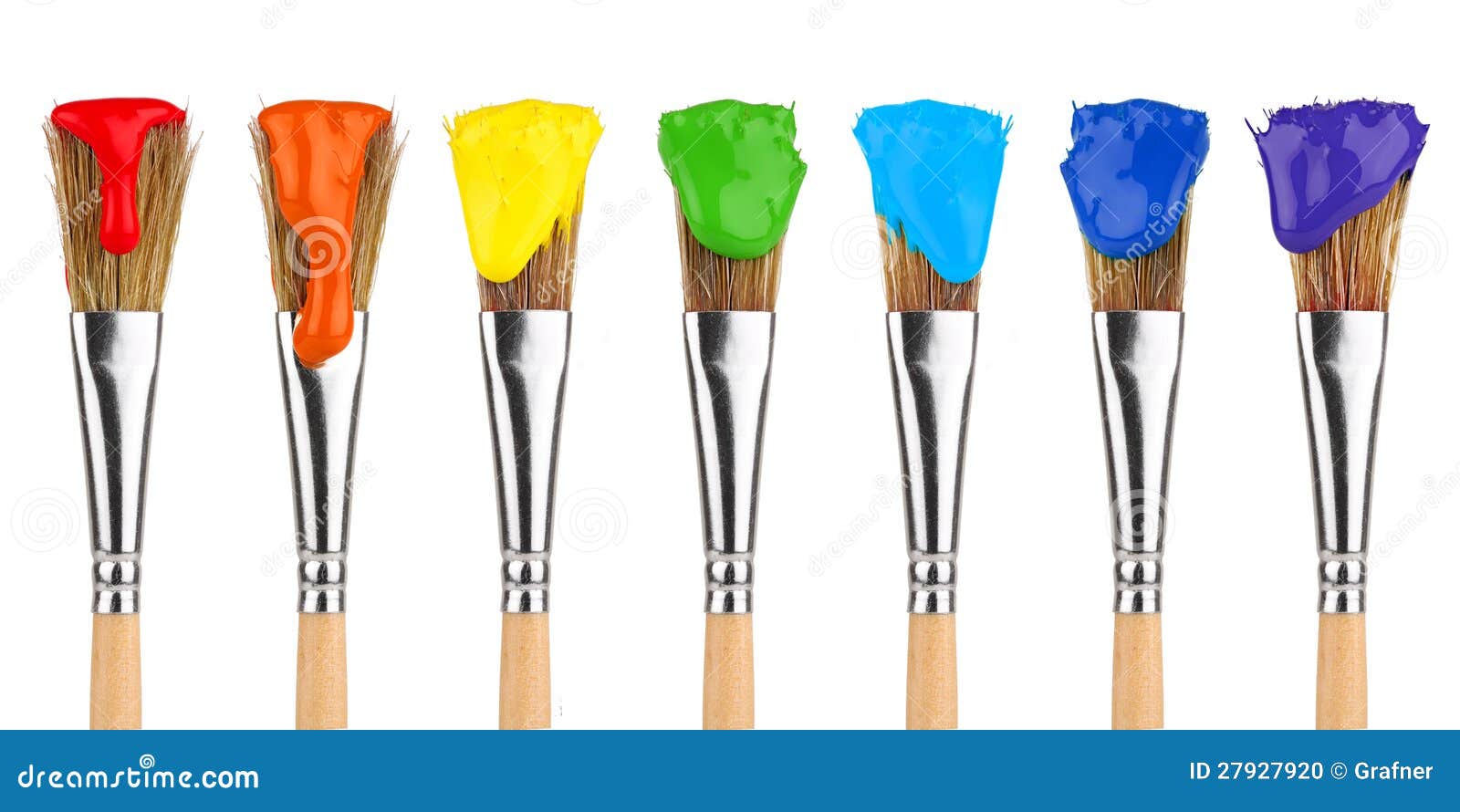 Pennelli colorati fotografia stock. Immagine di pittore - 27927920