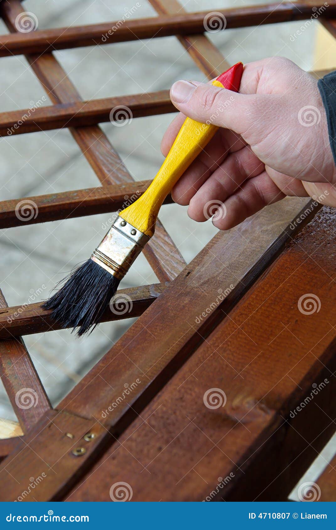 Pennello 06 immagine stock. Immagine di rinnovi, pittore - 4710807