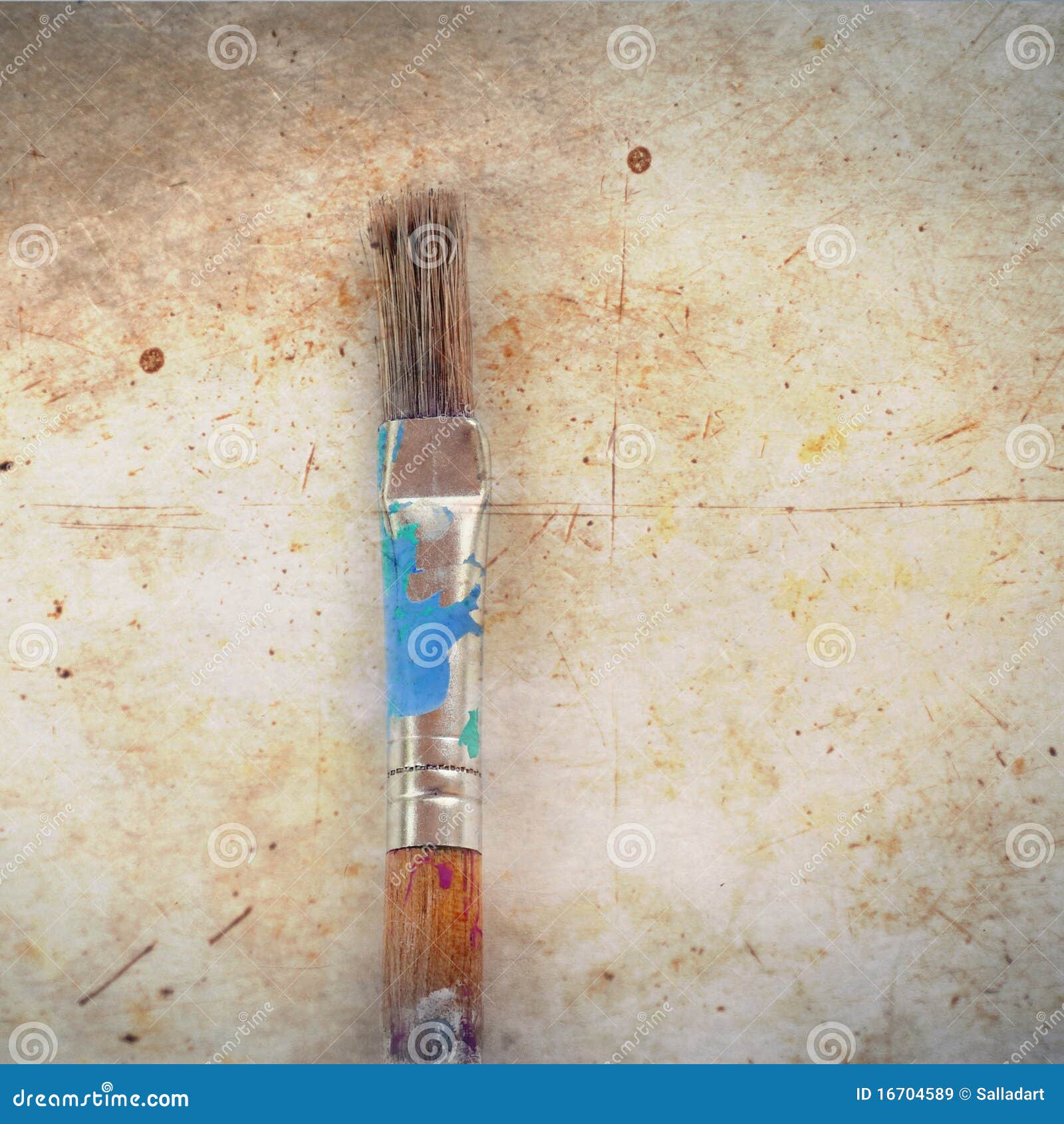 Pennello dell'artista. immagine stock. Immagine di chiusura - 16704589