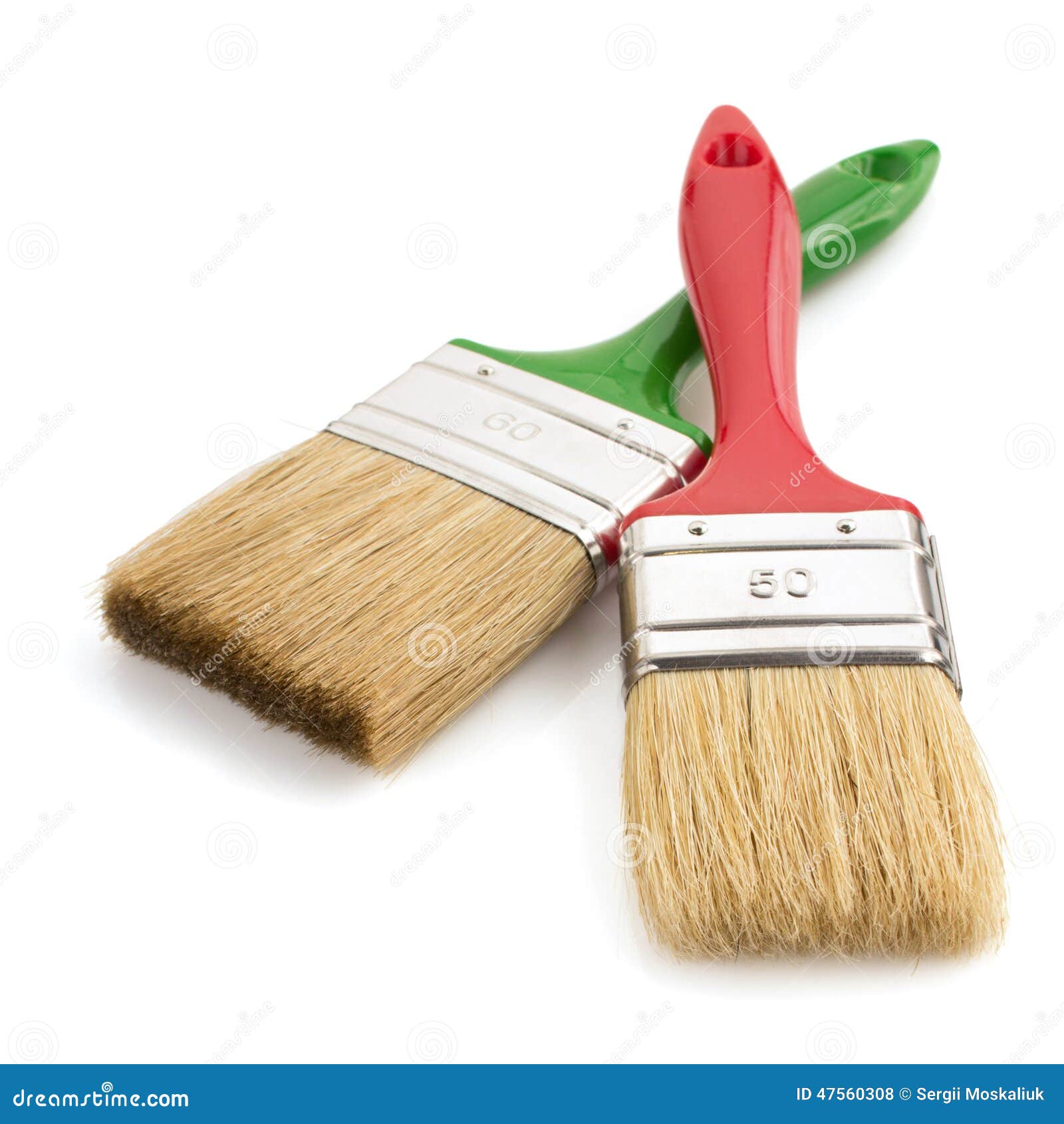 Pennello su fondo bianco fotografia stock. Immagine di inchiostro ...