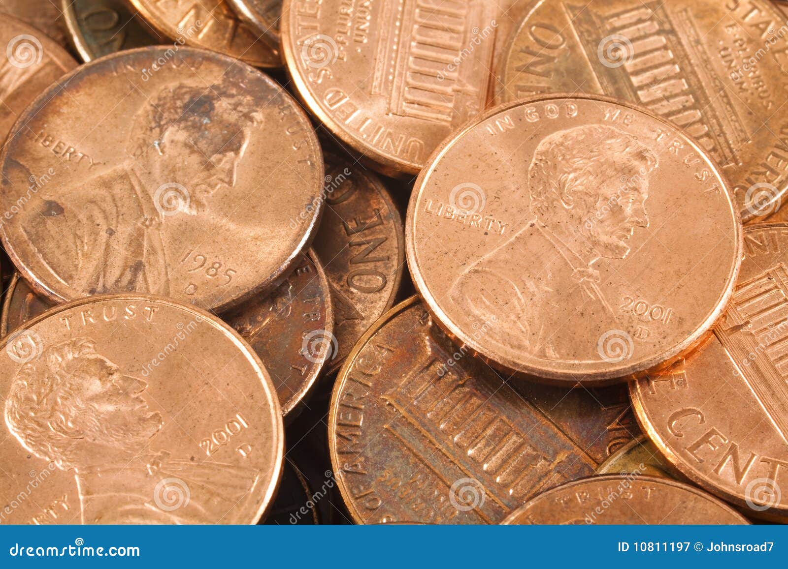 Pennies stock image. Image of loan, change, lincoln, american - 10811197