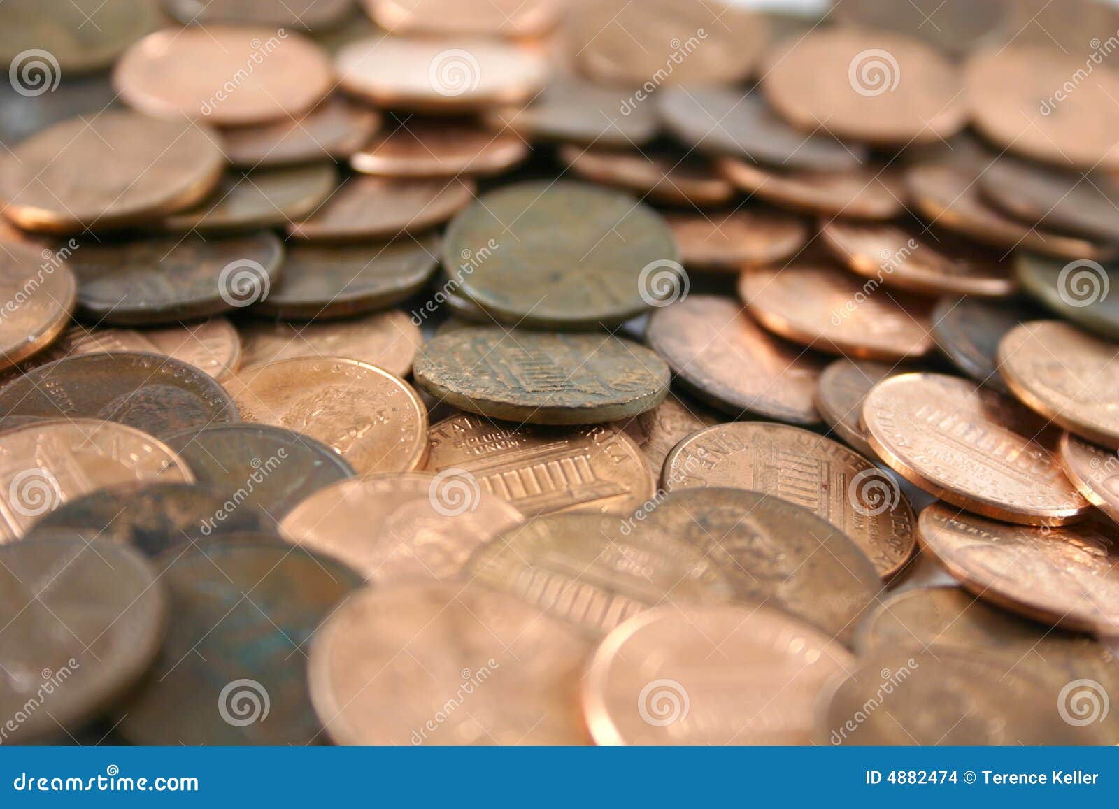 Pennies stock photo. Image of money, save, american, cent - 4882474