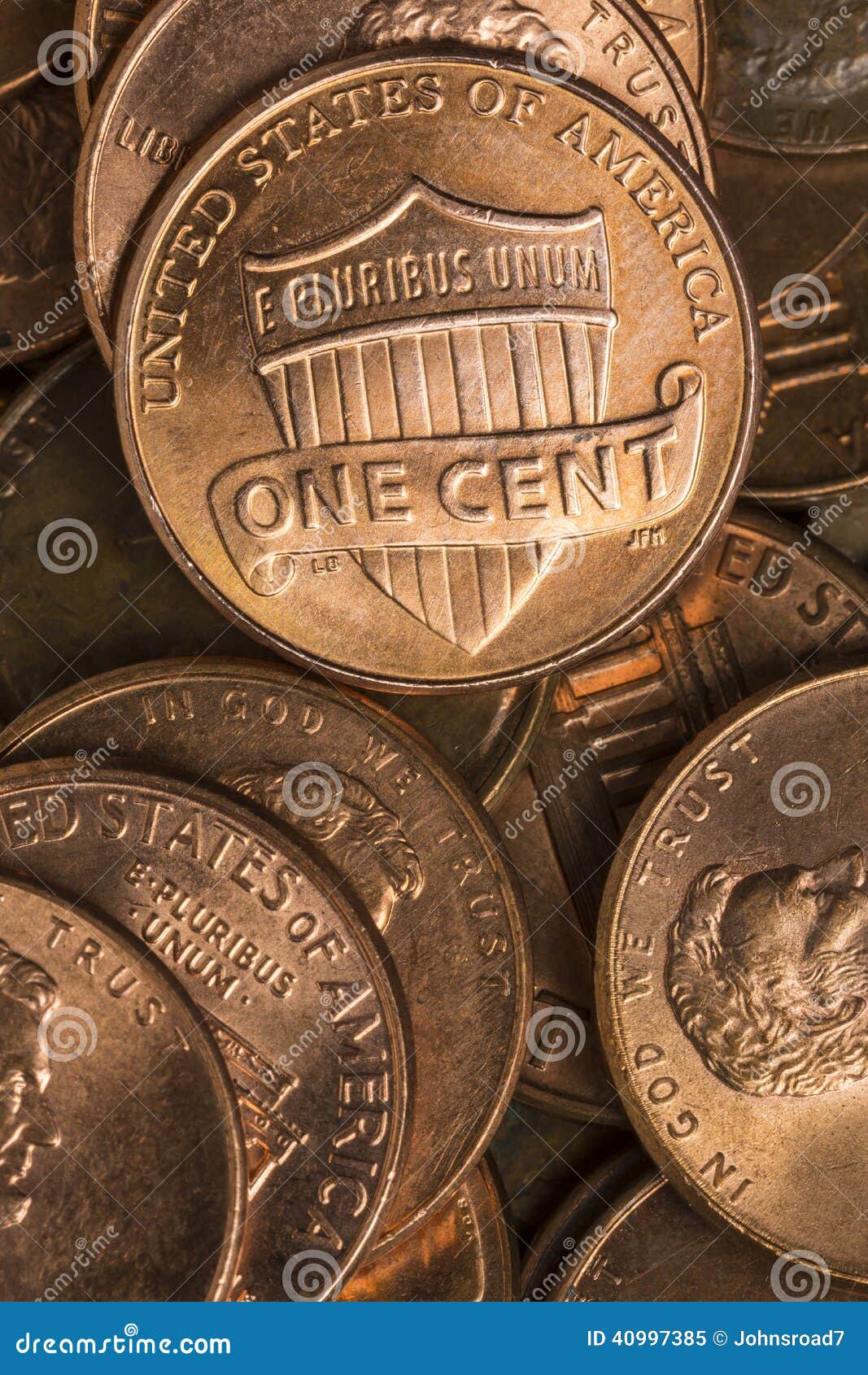 Pennies stock image. Image of coins, collection, copper - 40997385