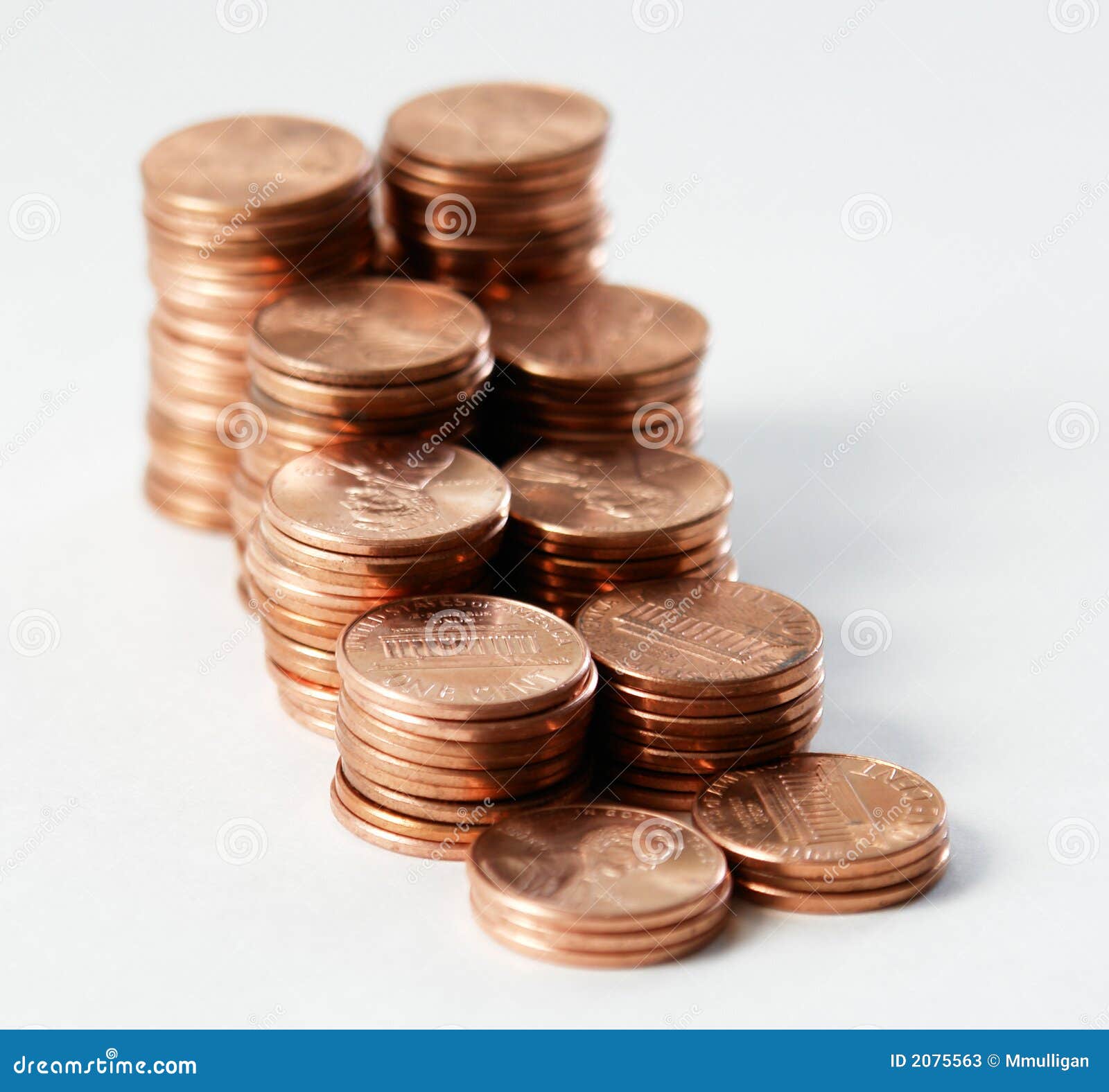 Pennies VIII stock image. Image of copper, borrow, monetary - 2075563