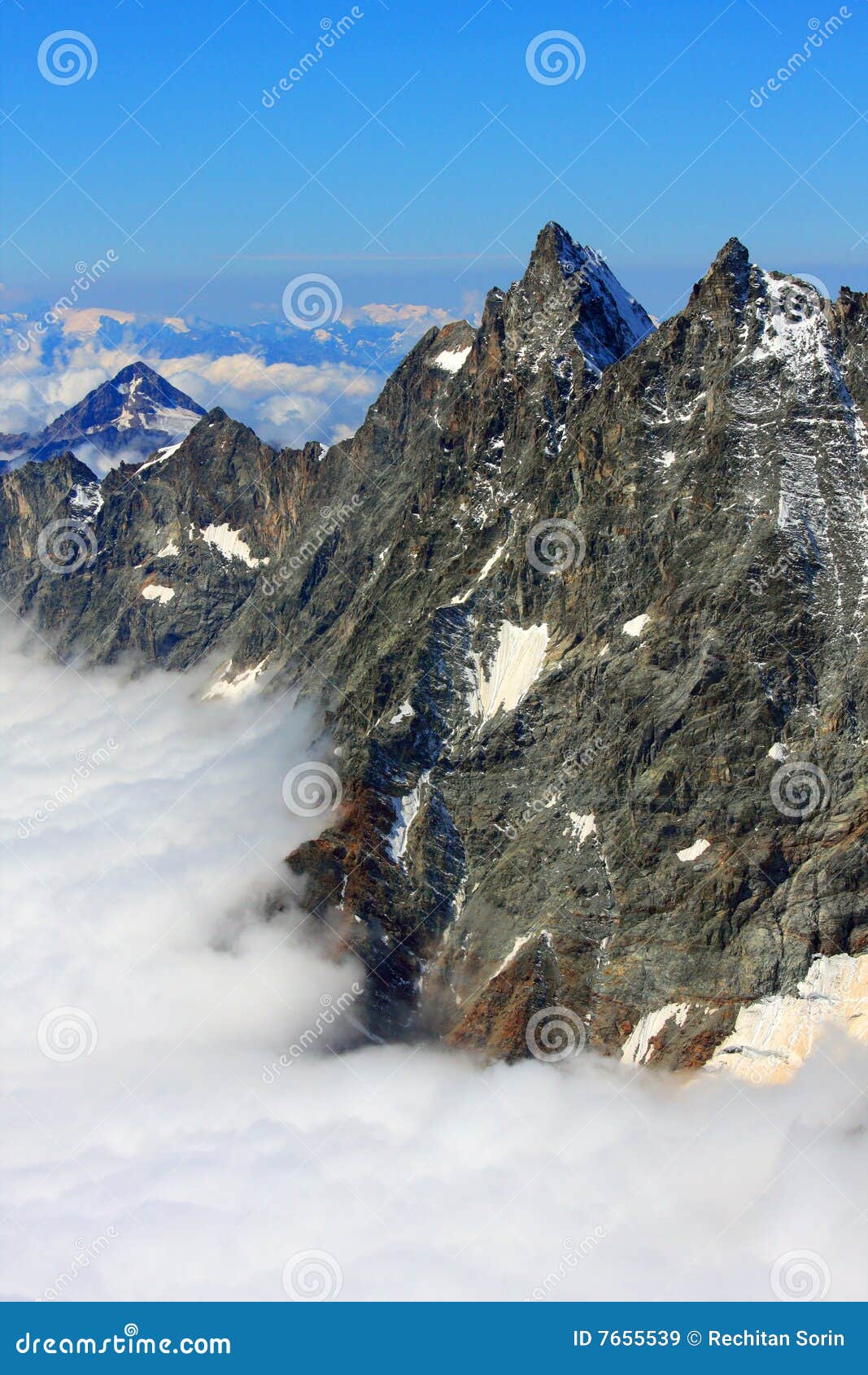 Pennine Alps stock image. Image of matterhorn, climbing - 7655539