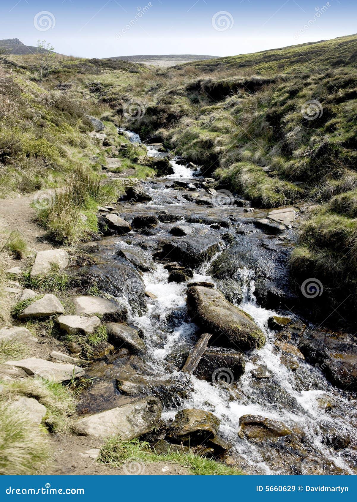 Pennine way stock image. Image of trails, stream, footpath - 5660629