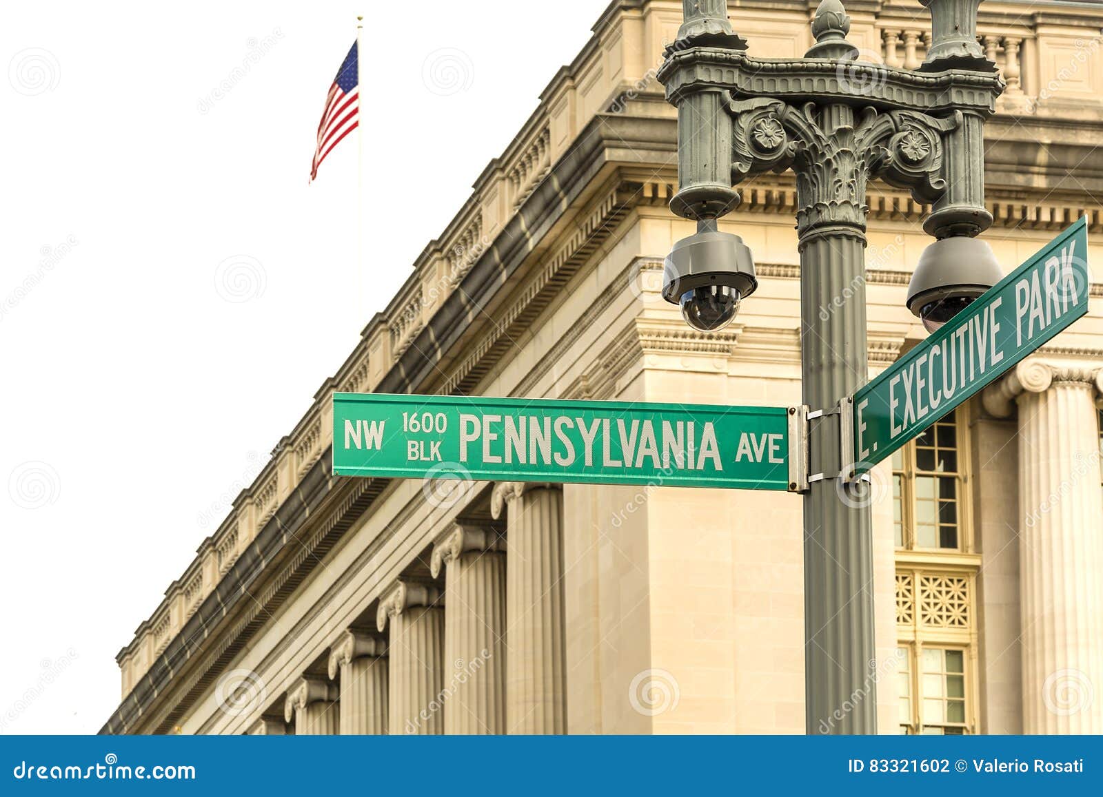 Pennsylvania Ave in Washington DC Stock Photo - Image of object ...