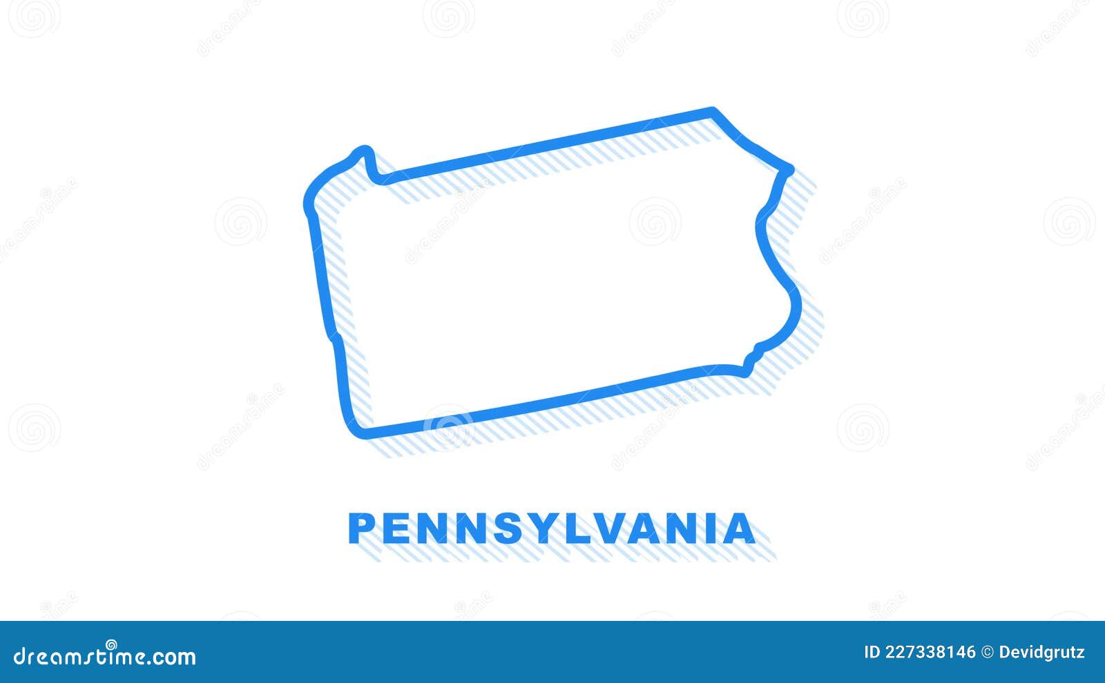Pennsylvania City Map Outline Animation. Motion Graphics. Stock Footage ...