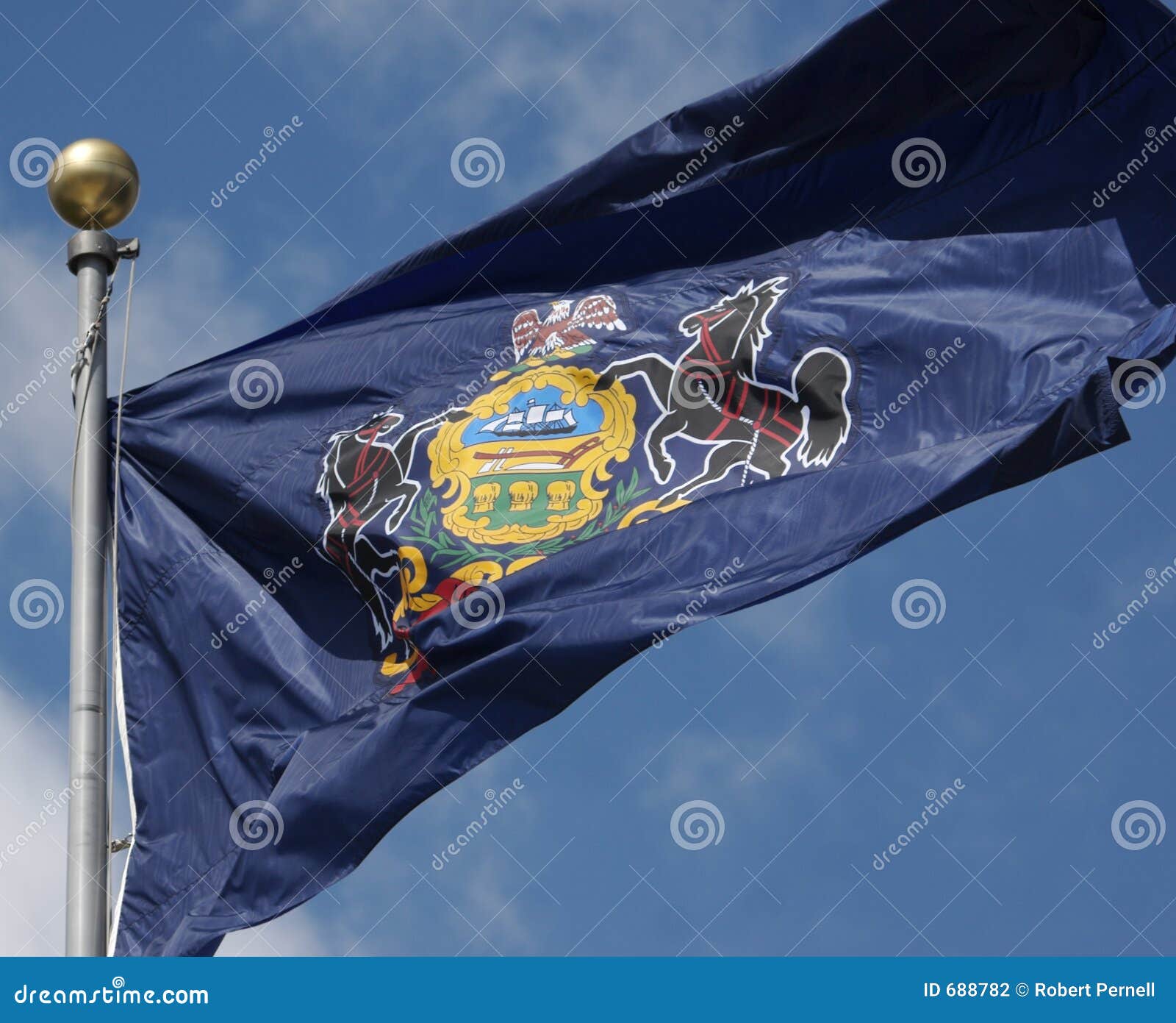 Pennsylvania Flag Stock Photography - Image: 688782