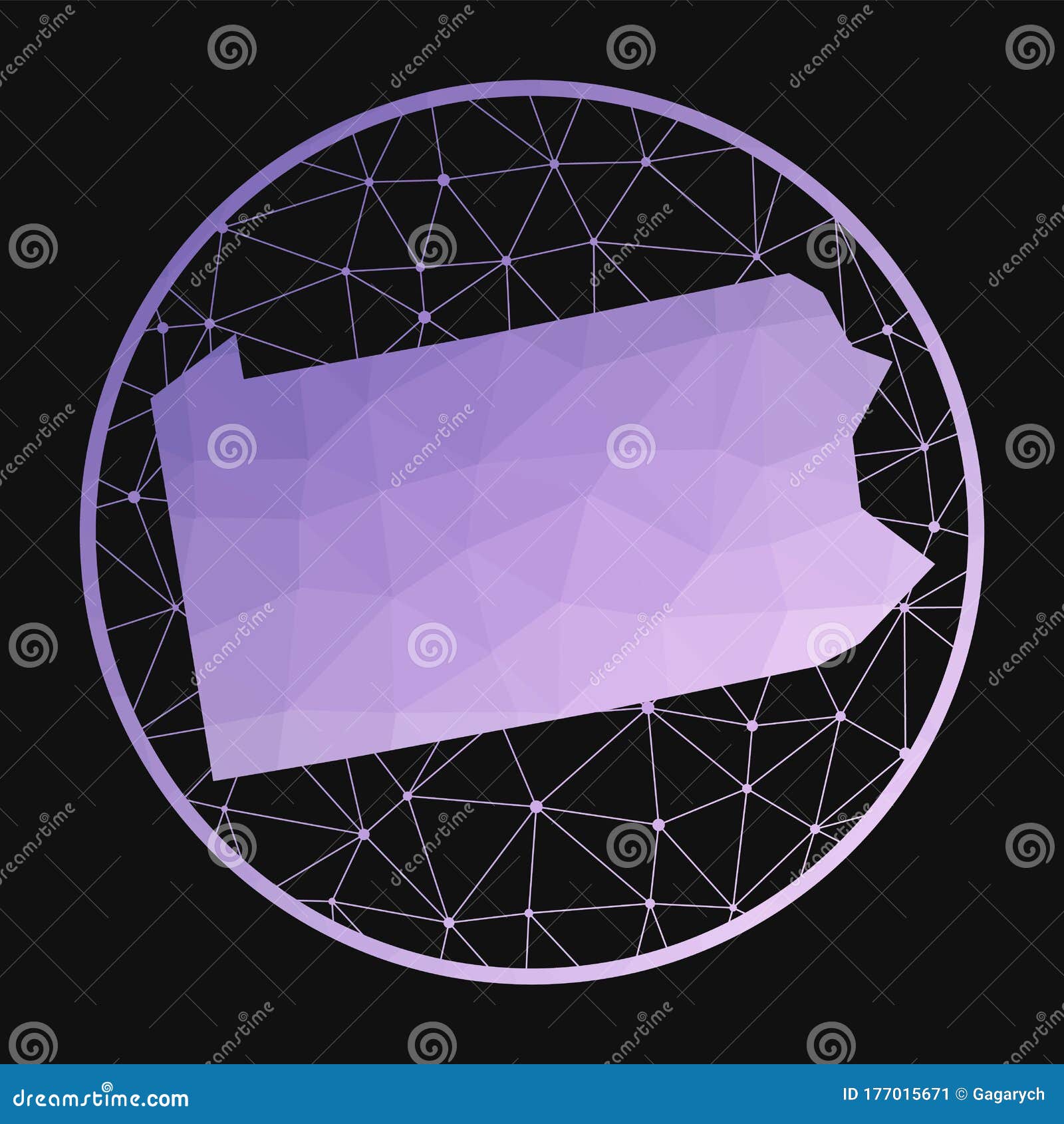 Pennsylvania icon. stock vector. Illustration of northern - 177015671