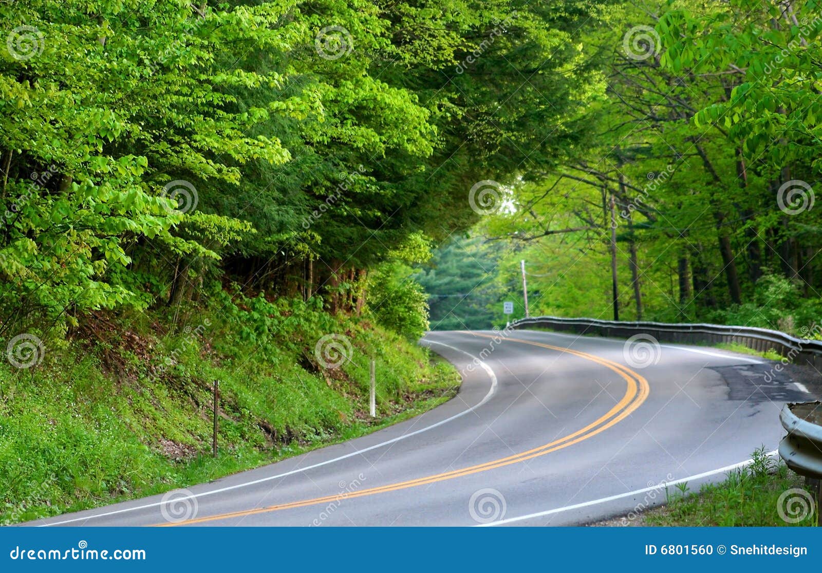 Pennsylvania Route 6 stock photo. Image of local, hill - 6801560