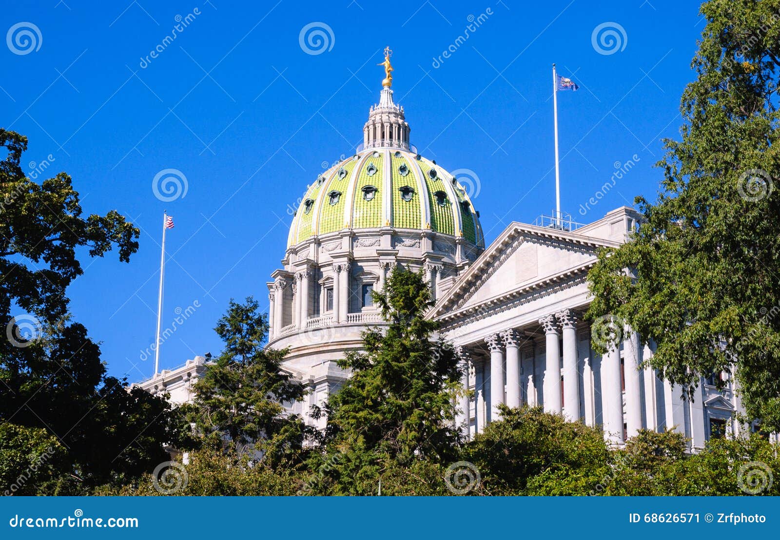 Pennsylvania State Capitol Building Stock Image - Image of harrisburg ...