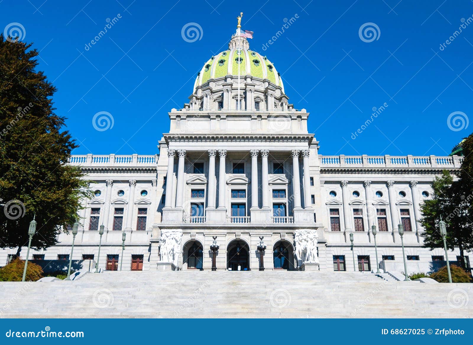Pennsylvania State Capitol Building Stock Image - Image of courthouse ...