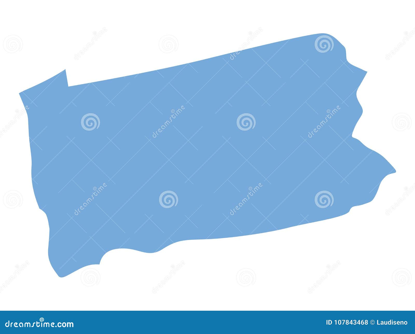 Pennsylvania State map stock vector. Illustration of graphic - 107843468