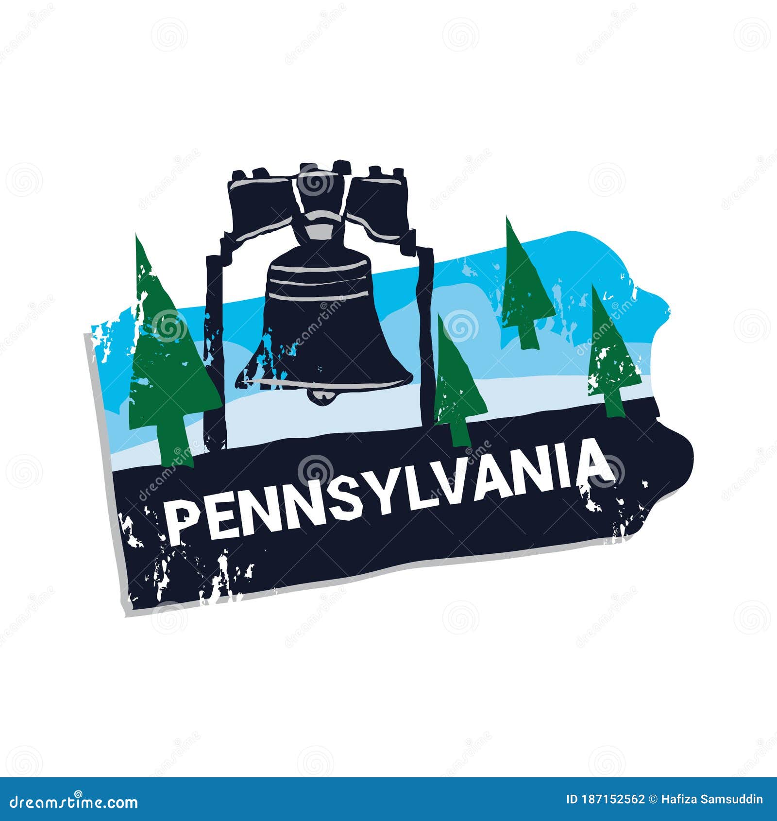Pennsylvania State. Vector Illustration Decorative Design Stock Vector ...