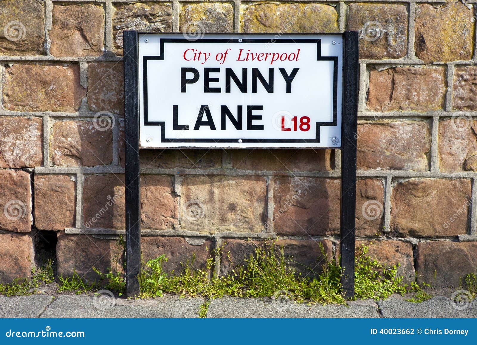 Penny Lane in Liverpool stockfoto. Bild von liverpool - 40023662