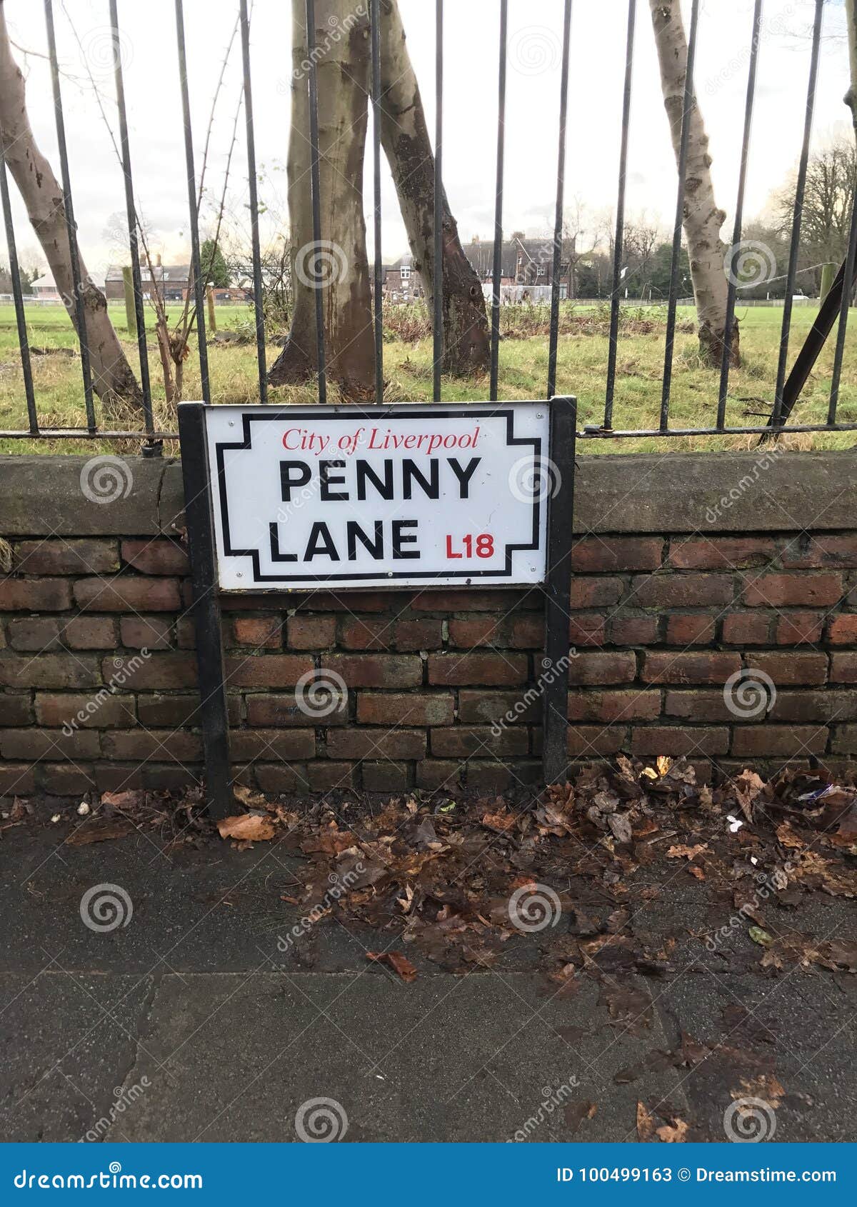 Penny Lane Road Sign Liverpool Foto de Stock Editorial - Imagem de ...