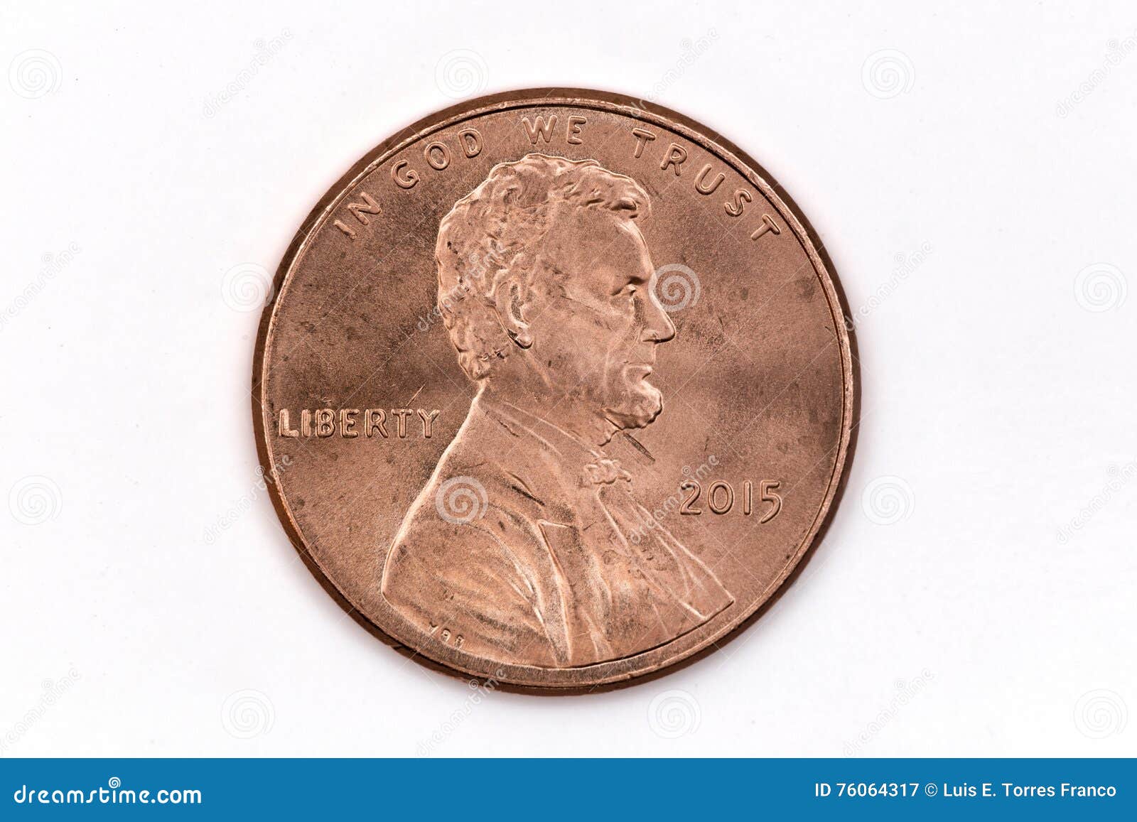 Penny stock image. Image of face, front, penny, metal - 76064317