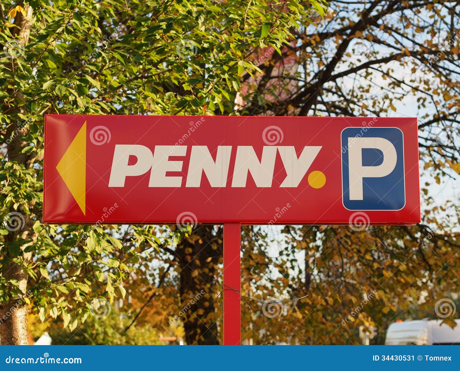 Penny sign editorial photo. Image of german, germany - 34430531