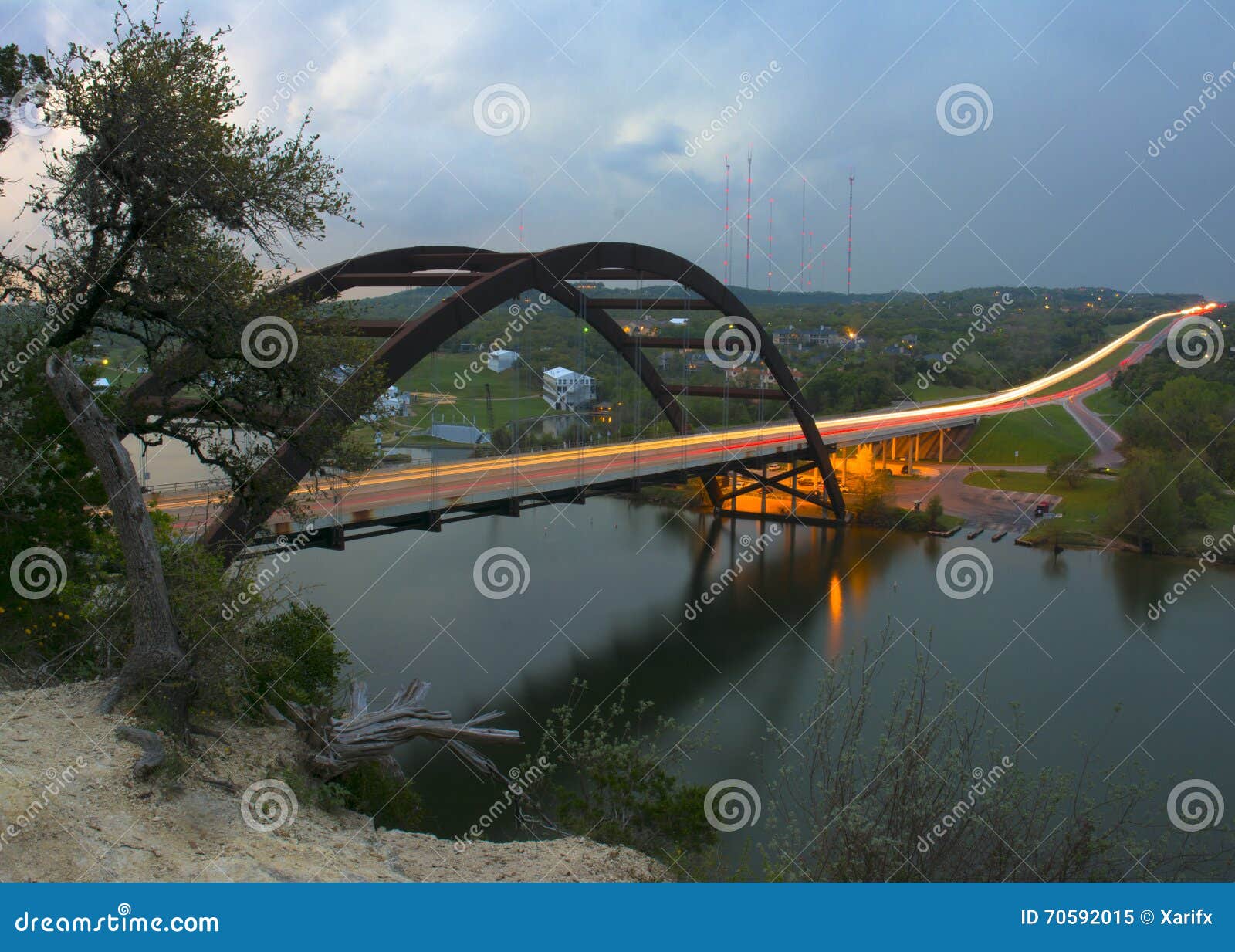 Pennybacker Bridge 360 Highway Capital Of Texas Bridge Close Up Motion ...