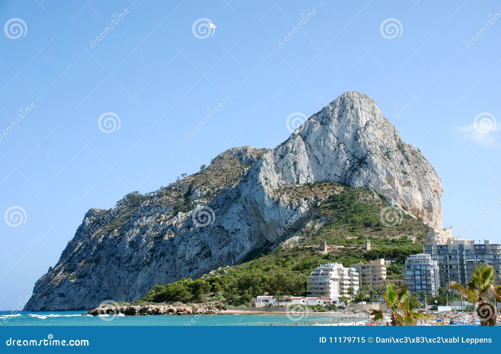 Penon de Ifach stock image. Image of calpe, nature, blanca - 11179715