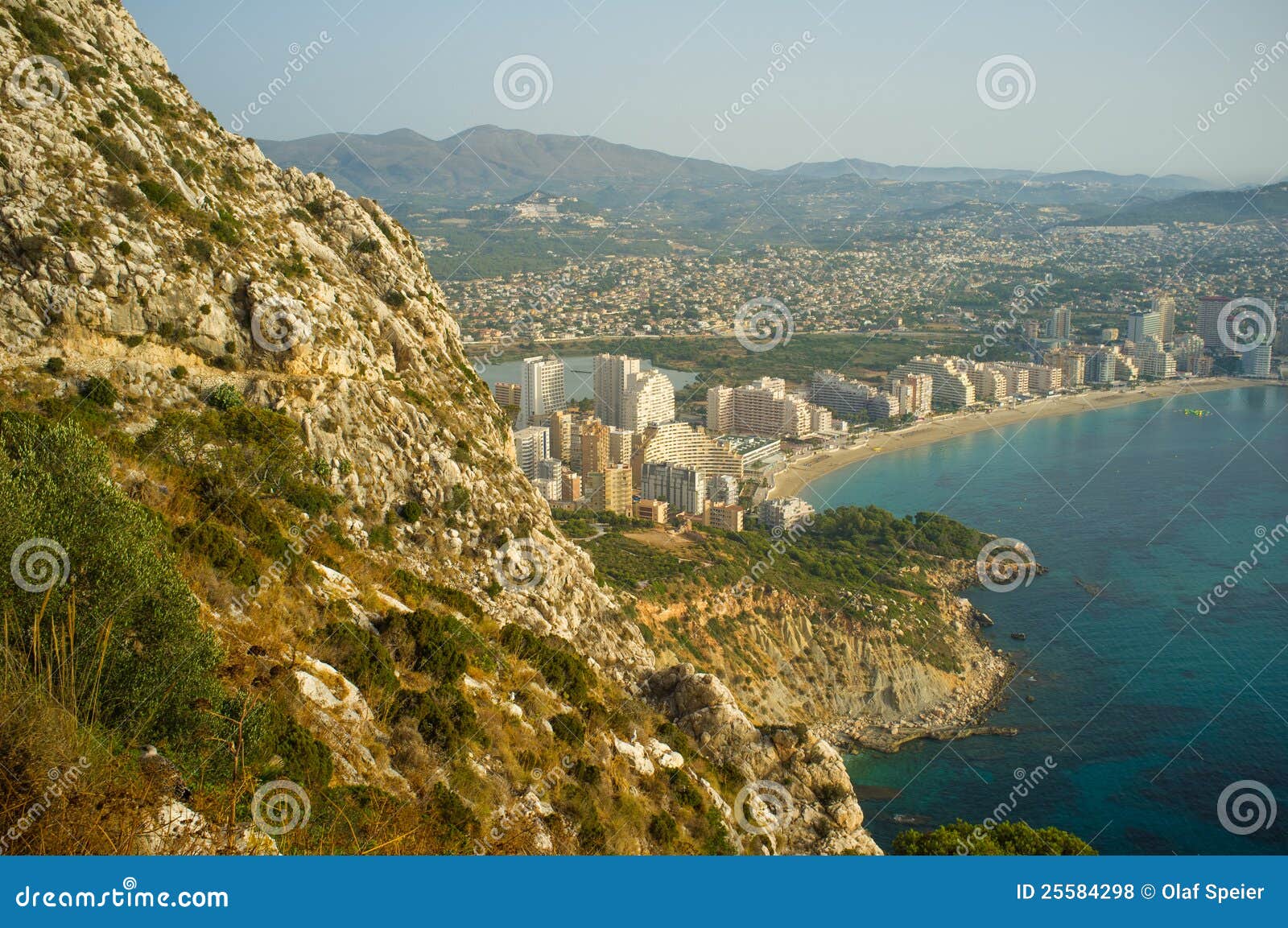 Penon de Ifach stock photo. Image of skyscrapers, mountain - 25584298