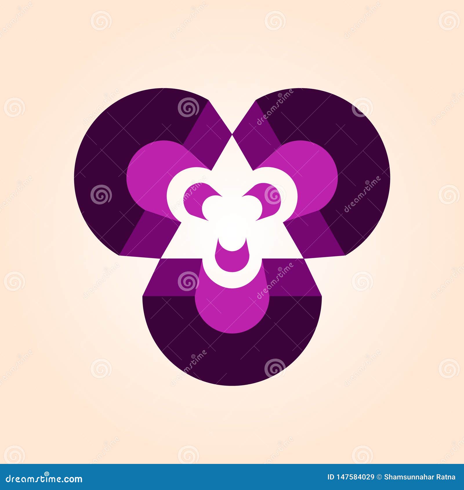 3D Penrose Triangle Design Logo Stock Vector - Illustration of ...