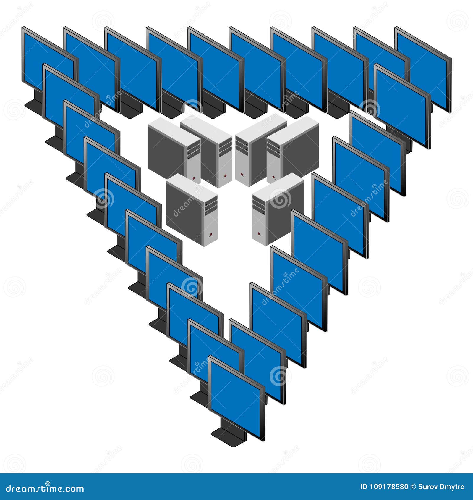 Penrose Triangle - Concept of Computer Hardware and Internet Stock ...