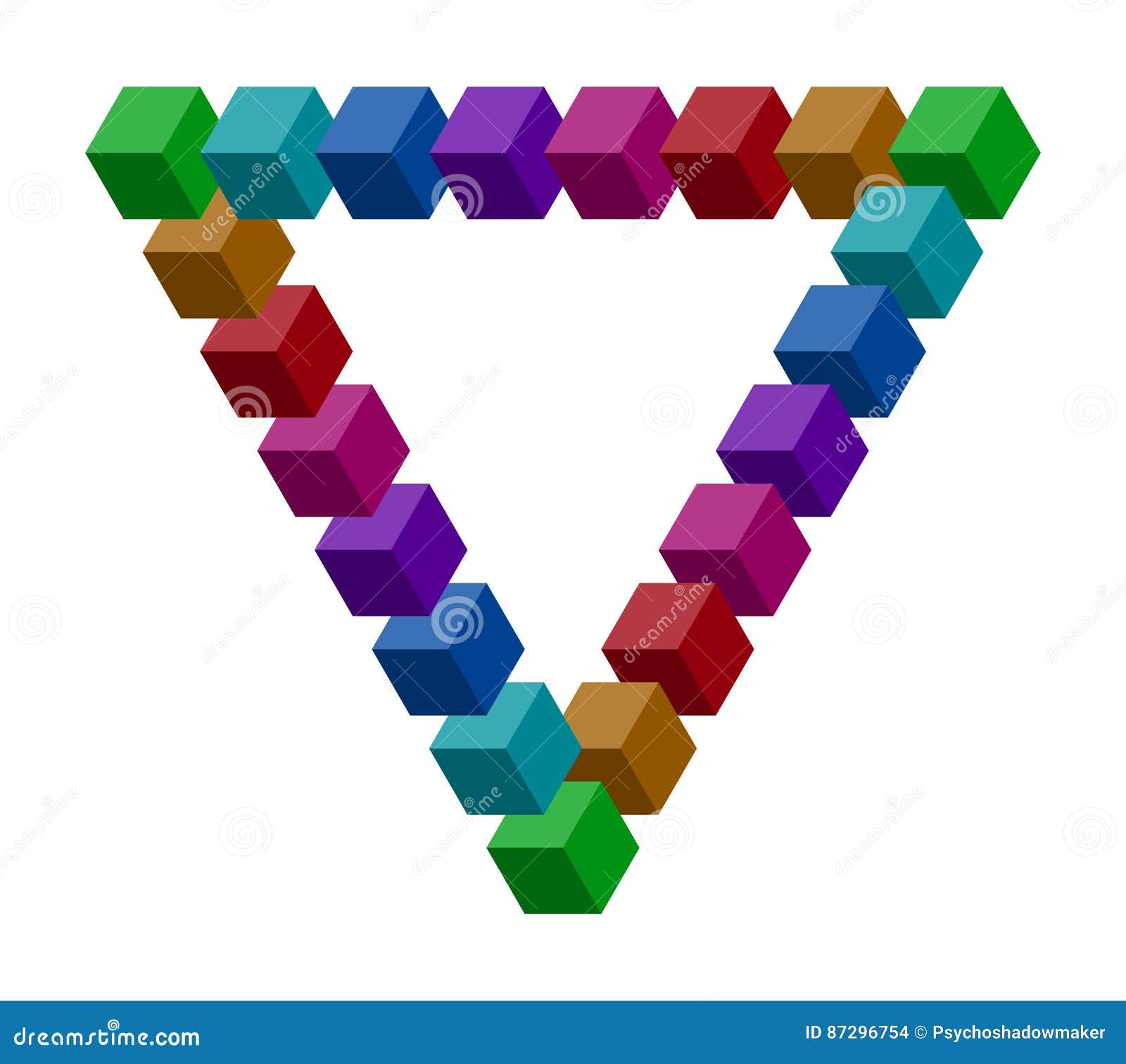 Penrose Triangle Vector Illustration | CartoonDealer.com #87296754