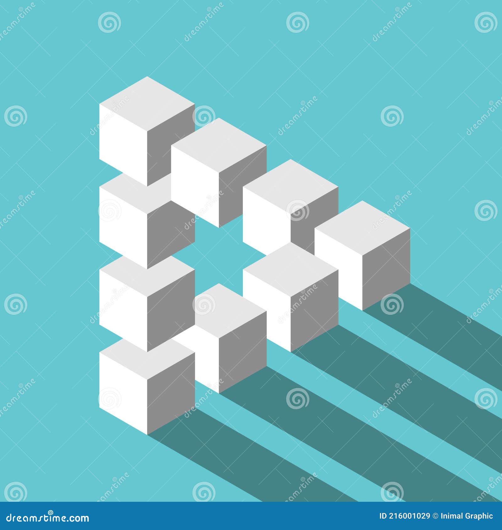 Penrose Triangle, Isometric, Flat Stock Vector - Illustration of effect ...