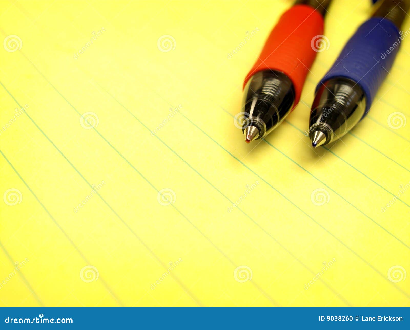 Pens and Clean Paper stock photo. Image of paper, schedule - 9038260