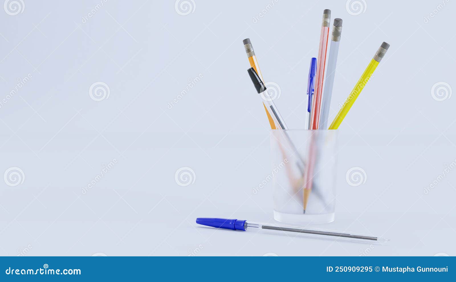 A Set Of 3D Pencils. Toy Plastic Pencil. Vector Clipart Isolated On ...