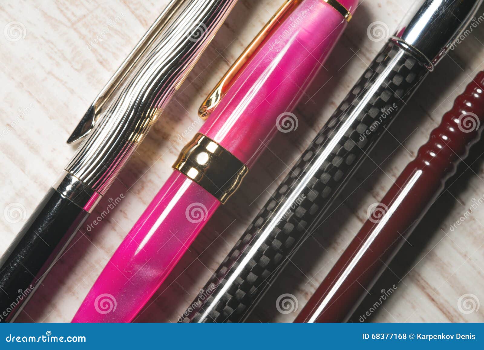 Pens Set of the Table Top View Stock Photo - Image of write, pens: 68377168