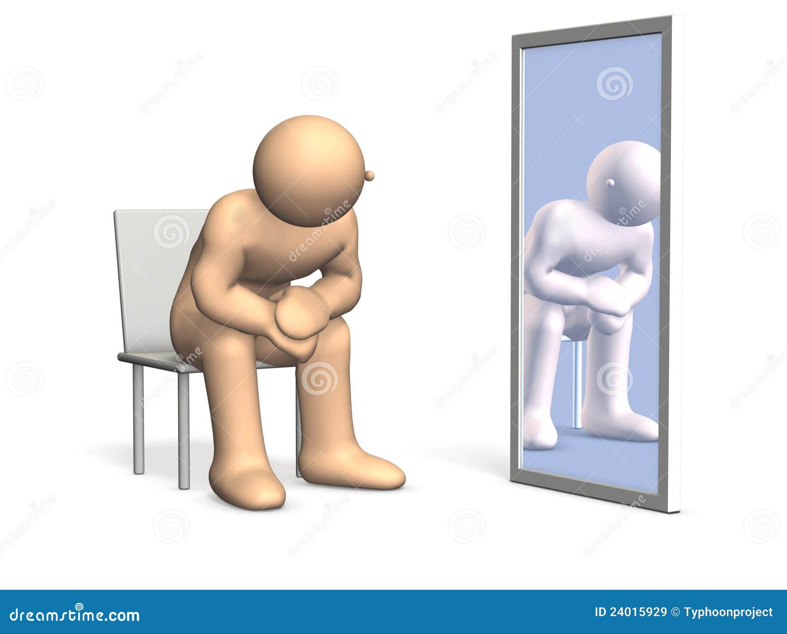 Pensamiento En Su Identidad Stock de ilustración - Ilustración de ...